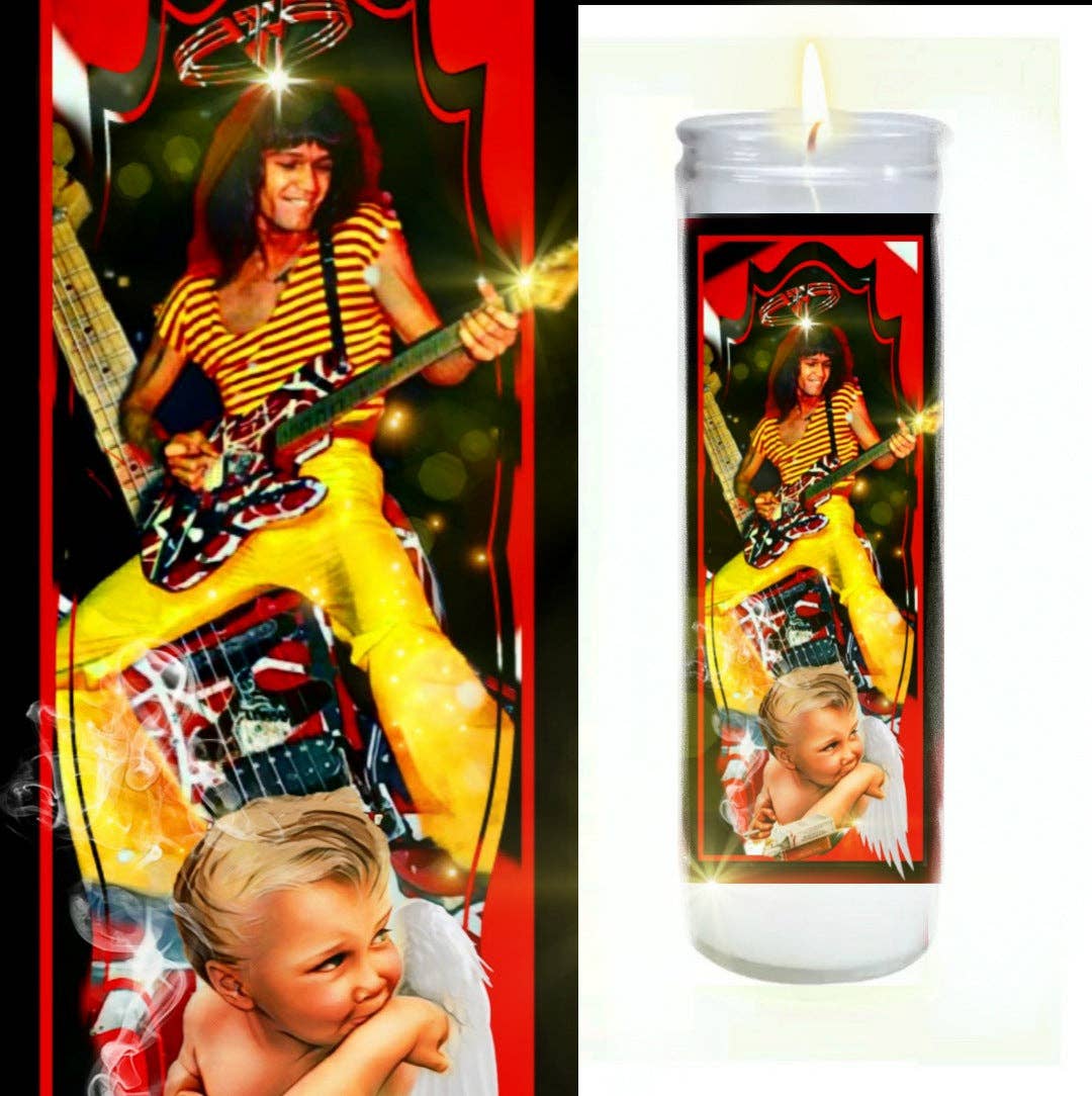 Wholesale Eddie Van Halen Prayer Candle for your store - Faire
