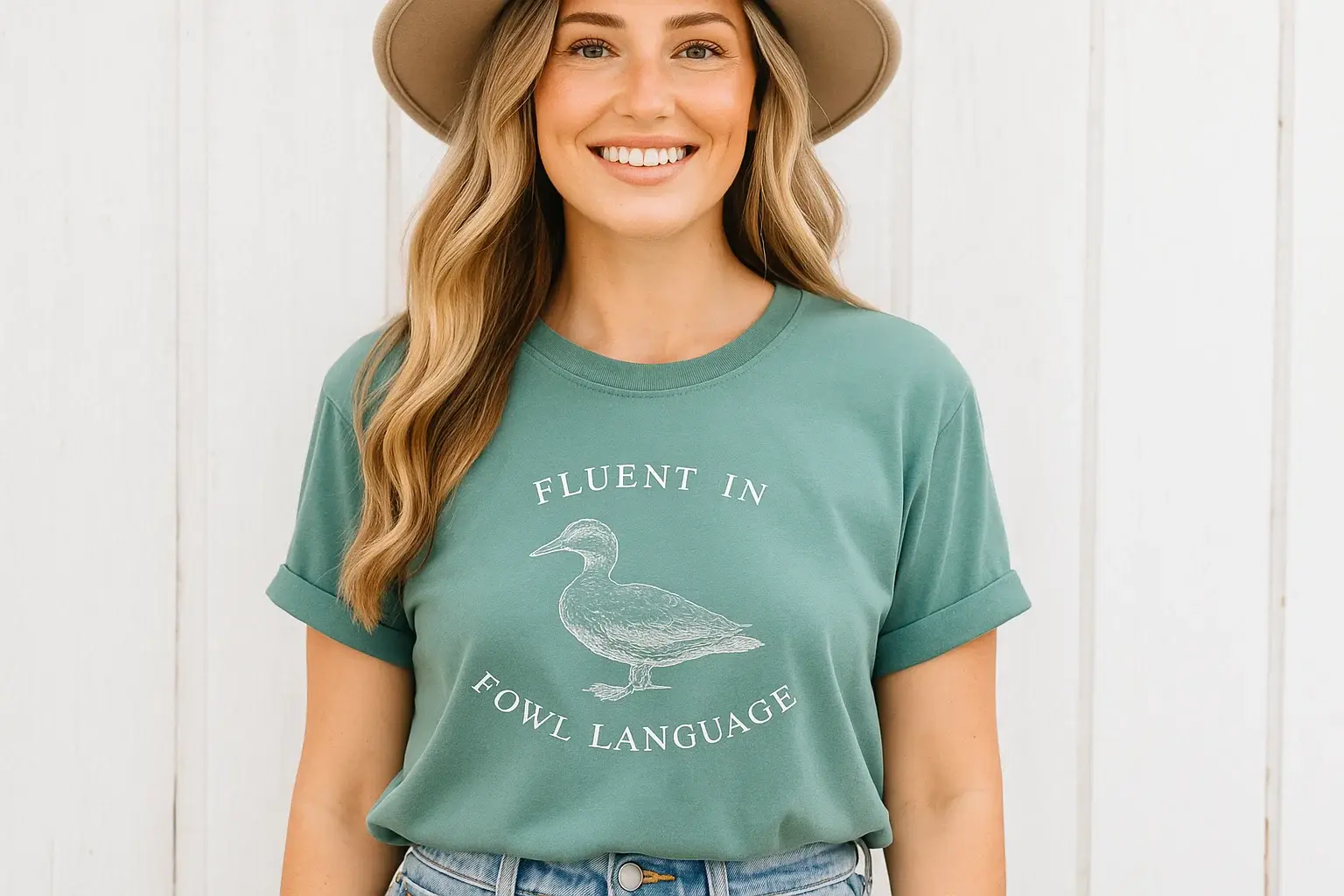 Wholesale Fluent in Fowl Language T-Shirt, Funny Duck Tee for your ...