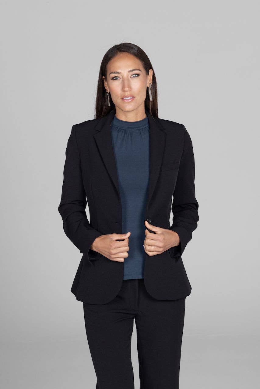 Wholesale Hailey Blazer (Black) for your store - Faire