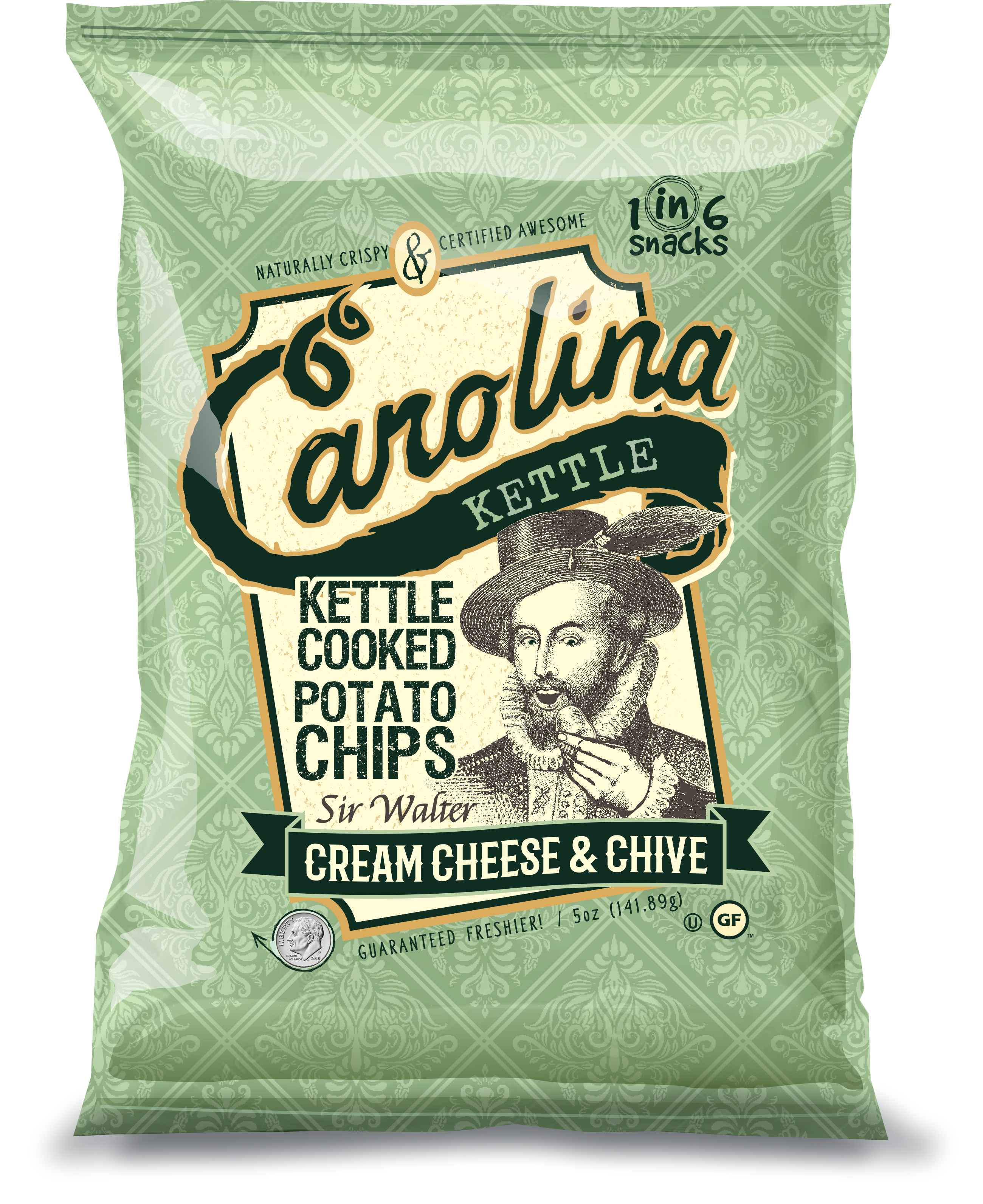 1 in 6 Snacks- Carolina Kettle chips- Rustic Roots wholesale products