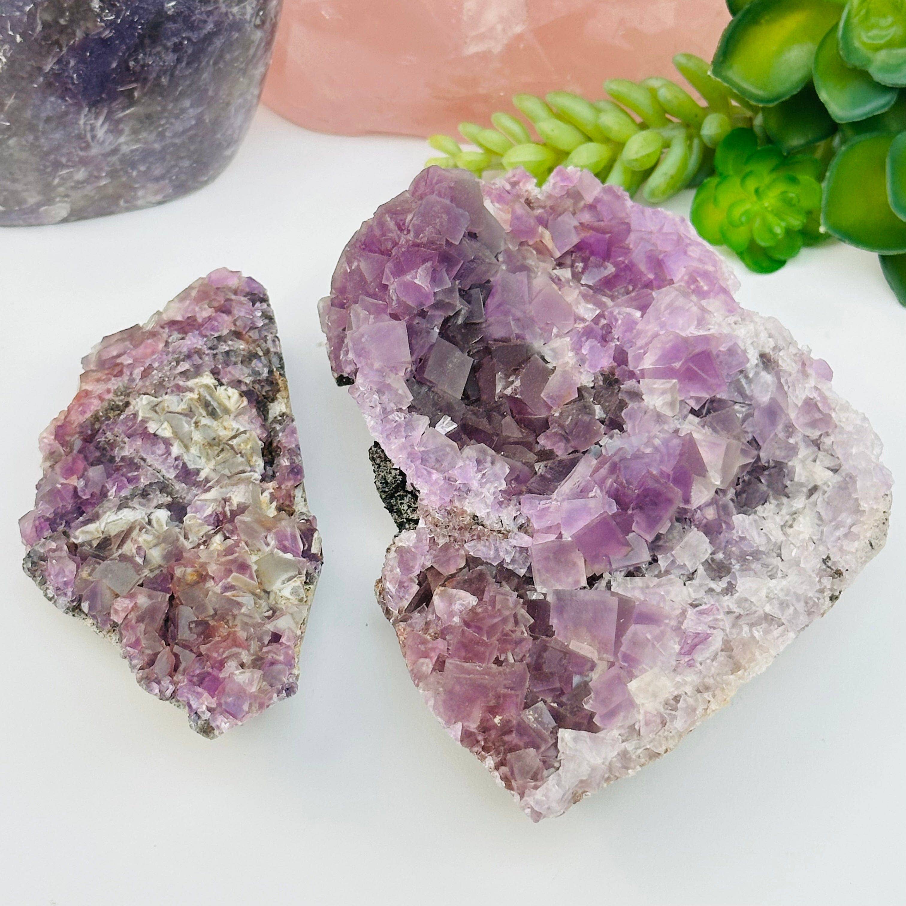 Wholesale Cubic Fluorite Crystal Cluster on Matrix for your store - Faire