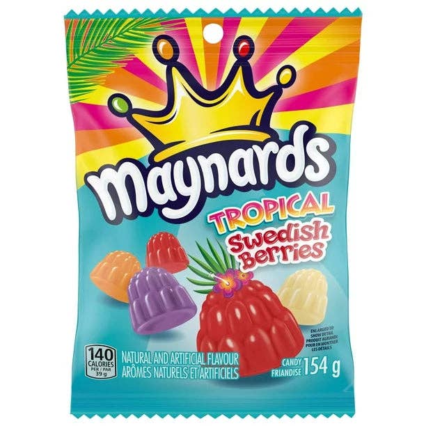 Wholesale Maynards Swedish Berries Tropical 154G each for your store ...