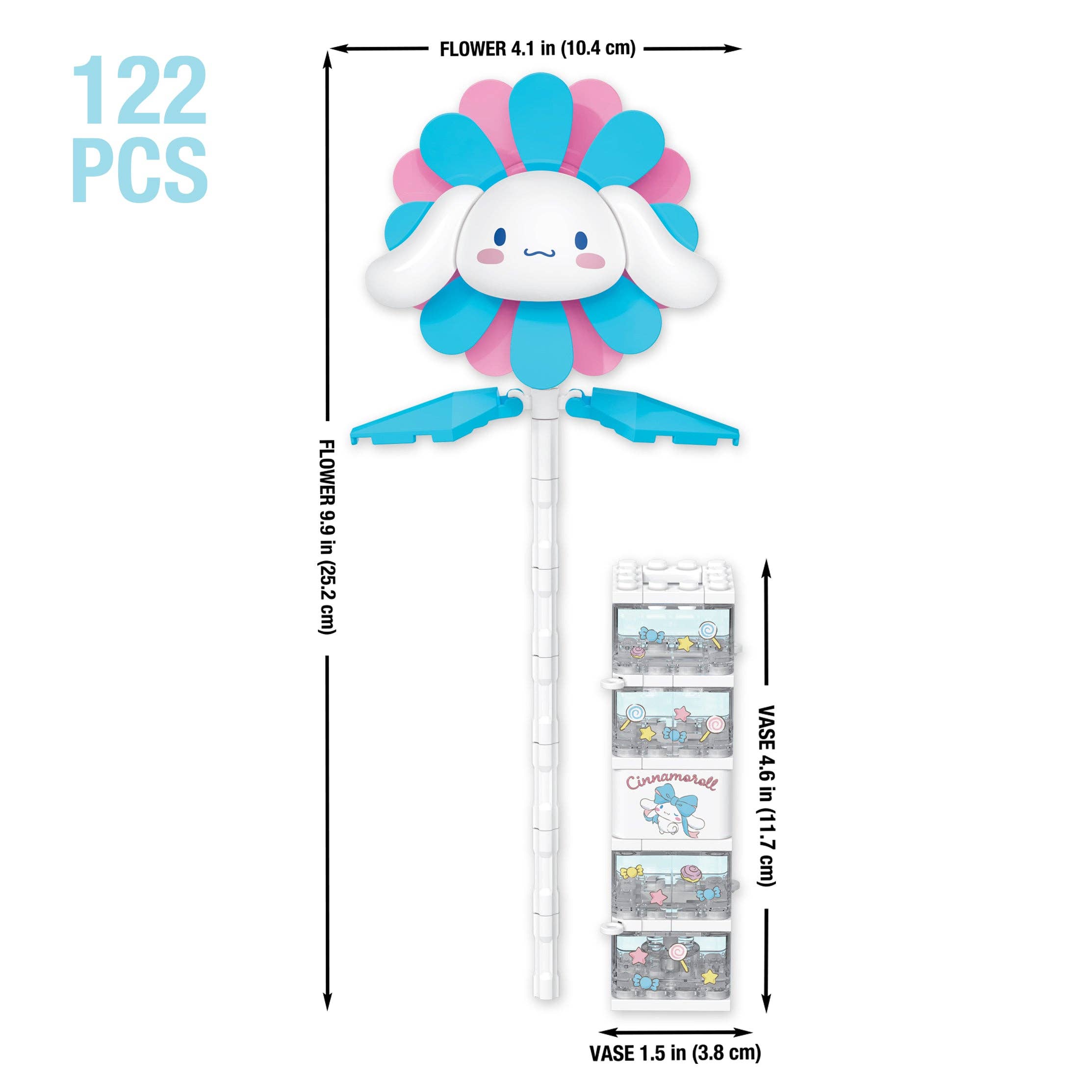 Wholesale Cinnamoroll Flower and Vase Brick Building Set for your store ...
