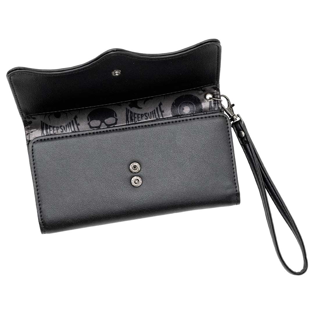 Wholesale RIP Bat Embossed Trifold Wallet for your store - Faire