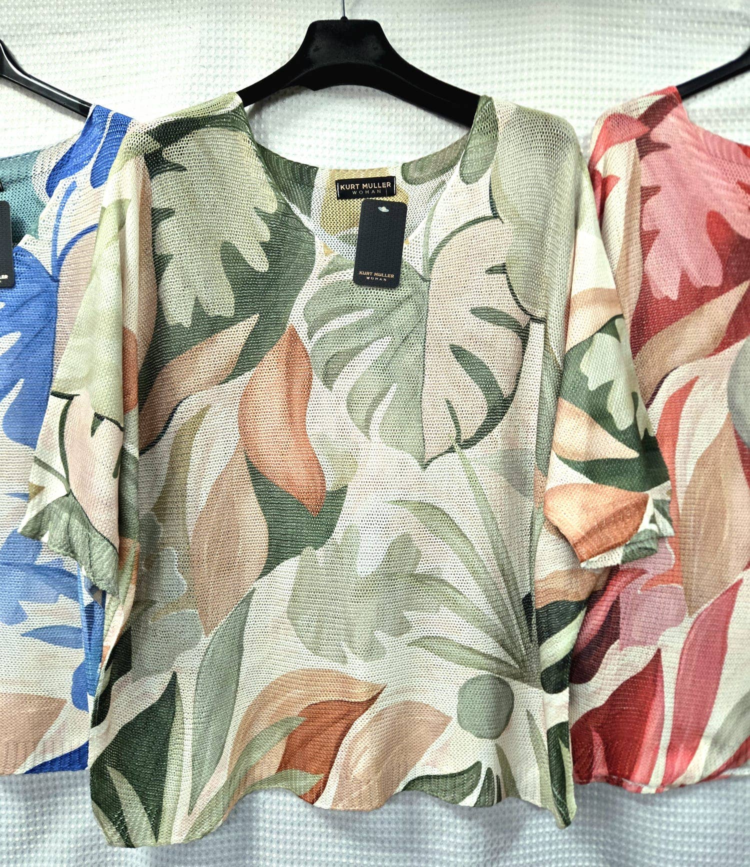 Wholesale Palm Print V Mesh Fine Knit for your store - Faire