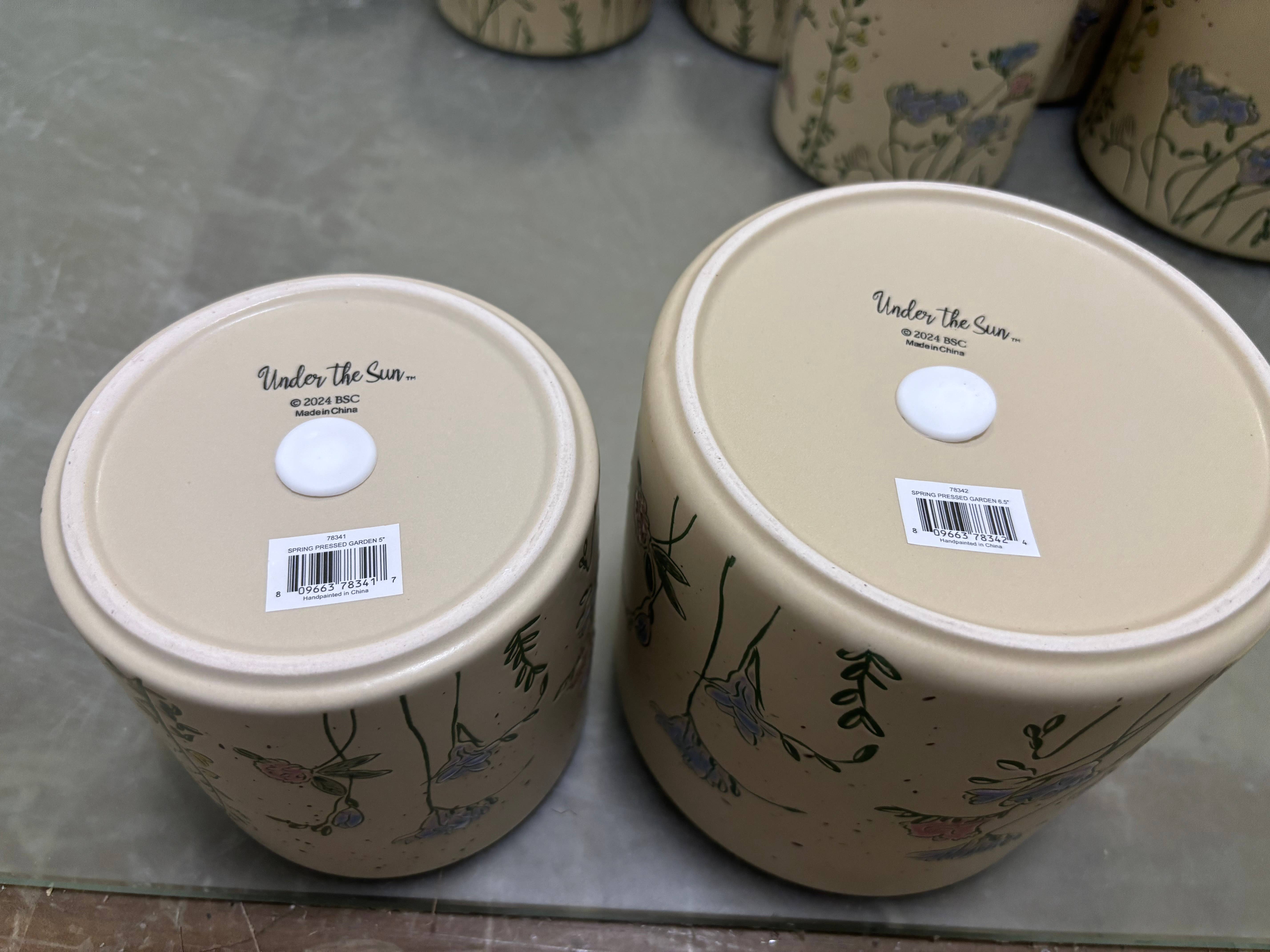 Wholesale SPRING PRESSED GARDEN PLANTER 5" , 5"/6.5" NESTED WITH 78342 ...