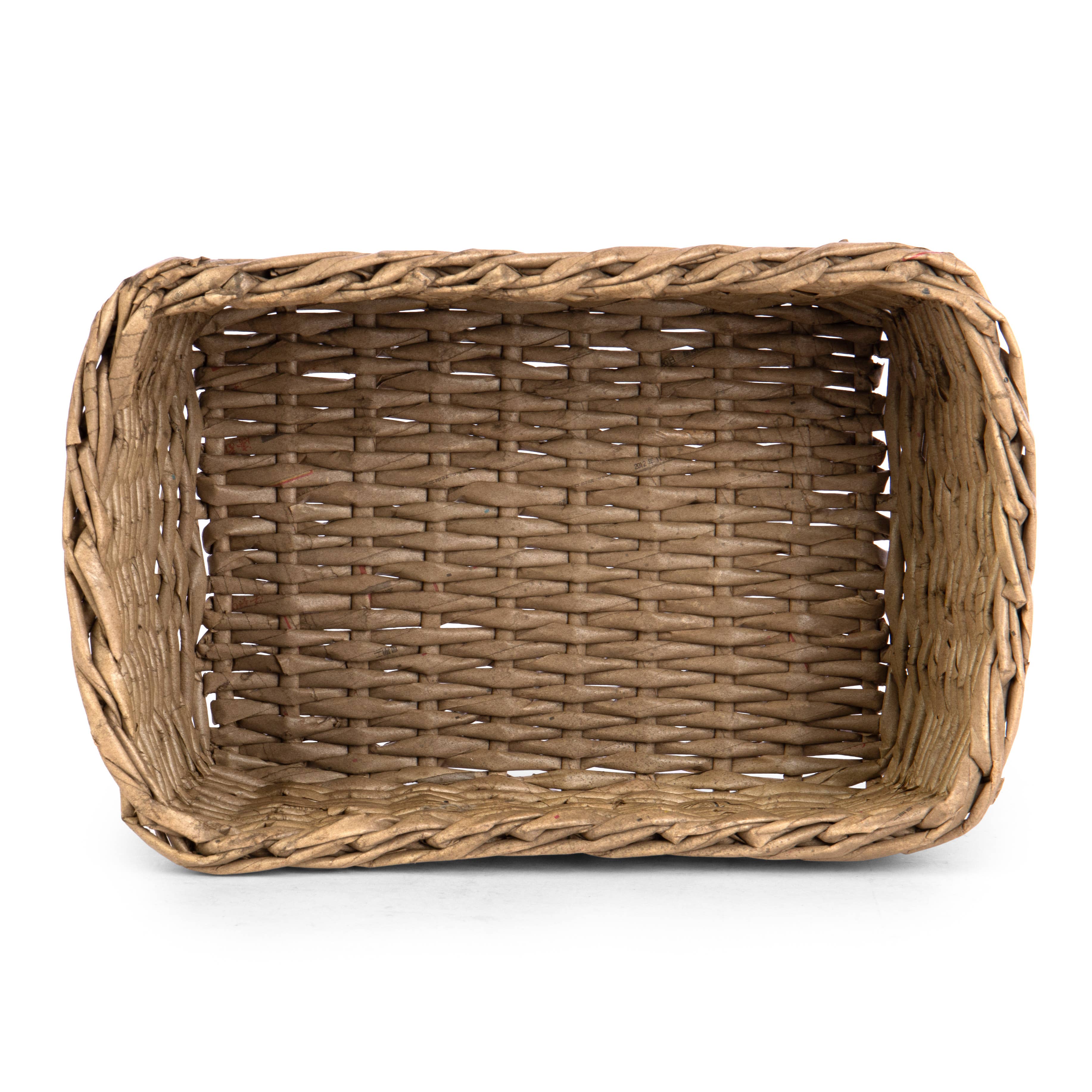 Wholesale Rectangle Paper Storage Basket- Gray for your store - Faire