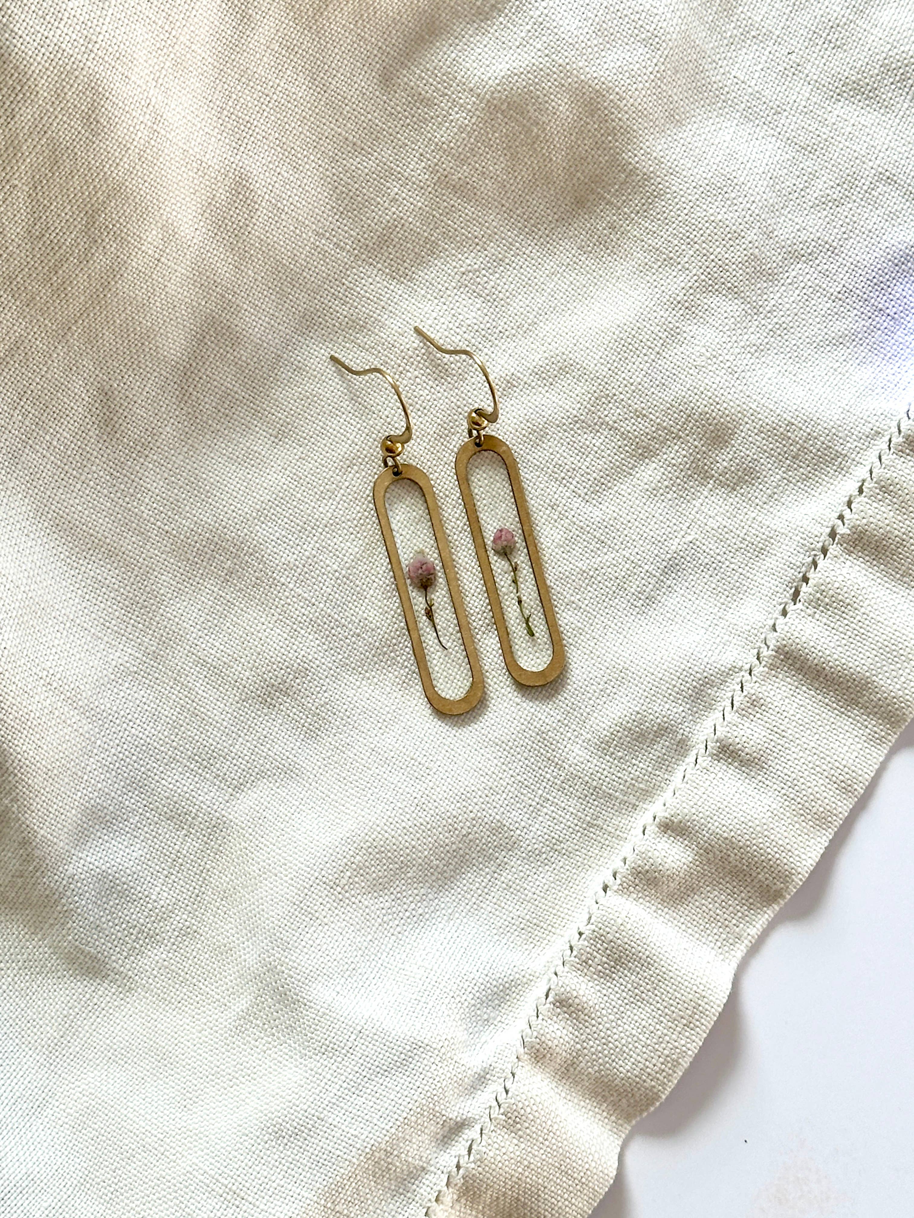 Wholesale Pressed Flower Jewelry | Valentine Earrings | Brass Jewelry ...