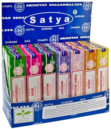 Wholesale Incense Display 15 Gram Satya Set - 42 Packs for your store ...