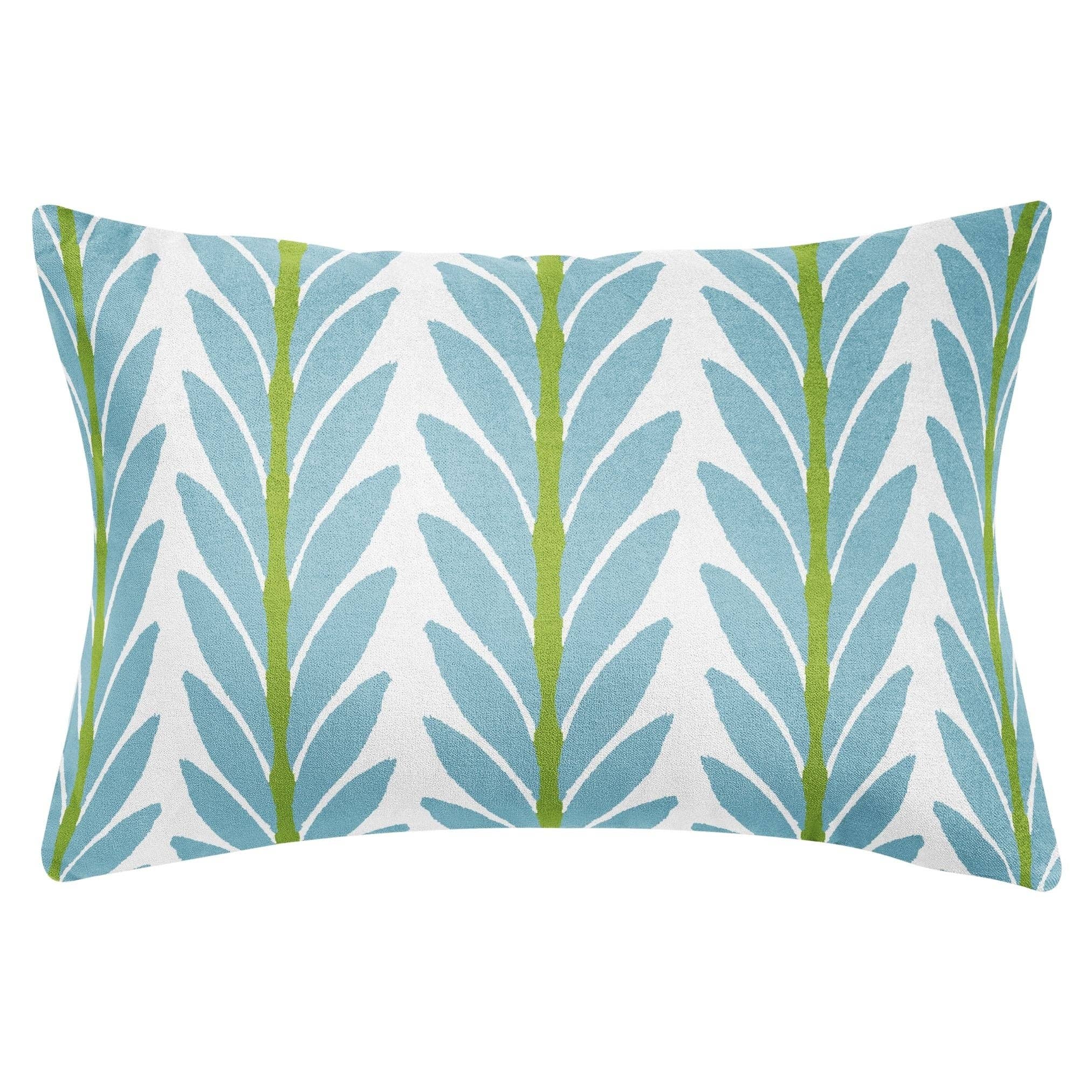 Wholesale Frond French Blue Decorative Pillow for your store - Faire