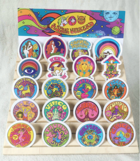 Wholesale rotating sticker display for your store