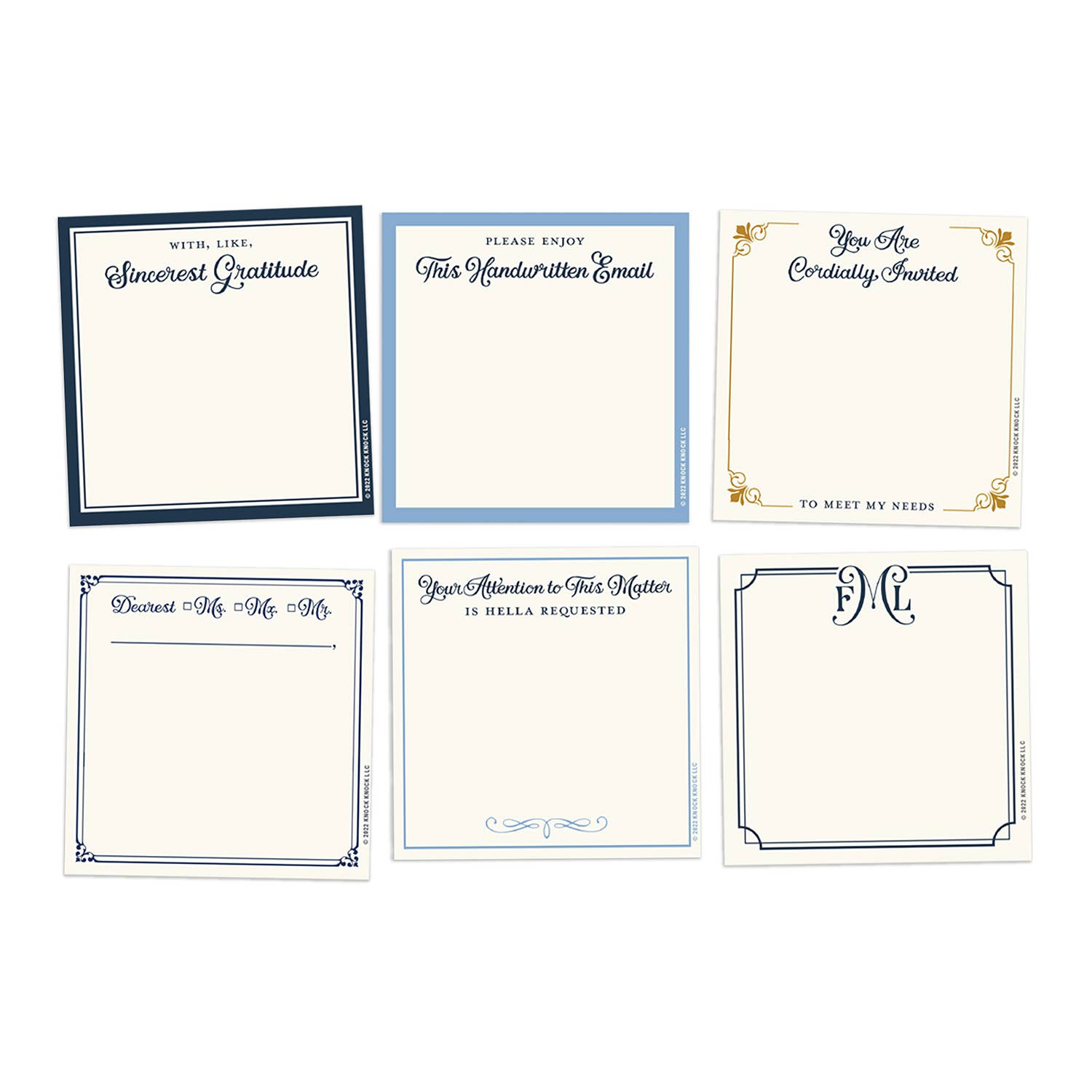 Wholesale Formal Sticky Notes Packet for your store - Faire