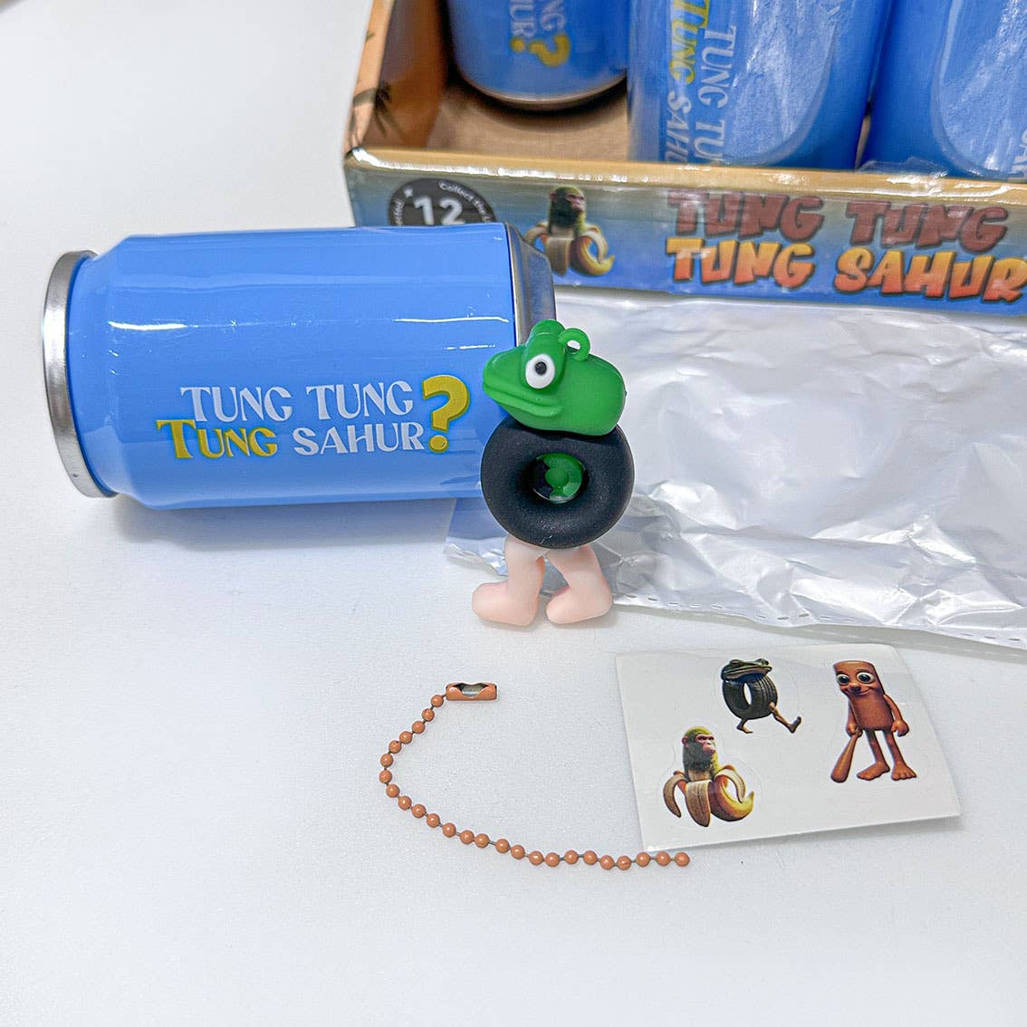 Wholesale Cans Italian Brain rot Tung Keychain Blind Box 12pcs Set for ...