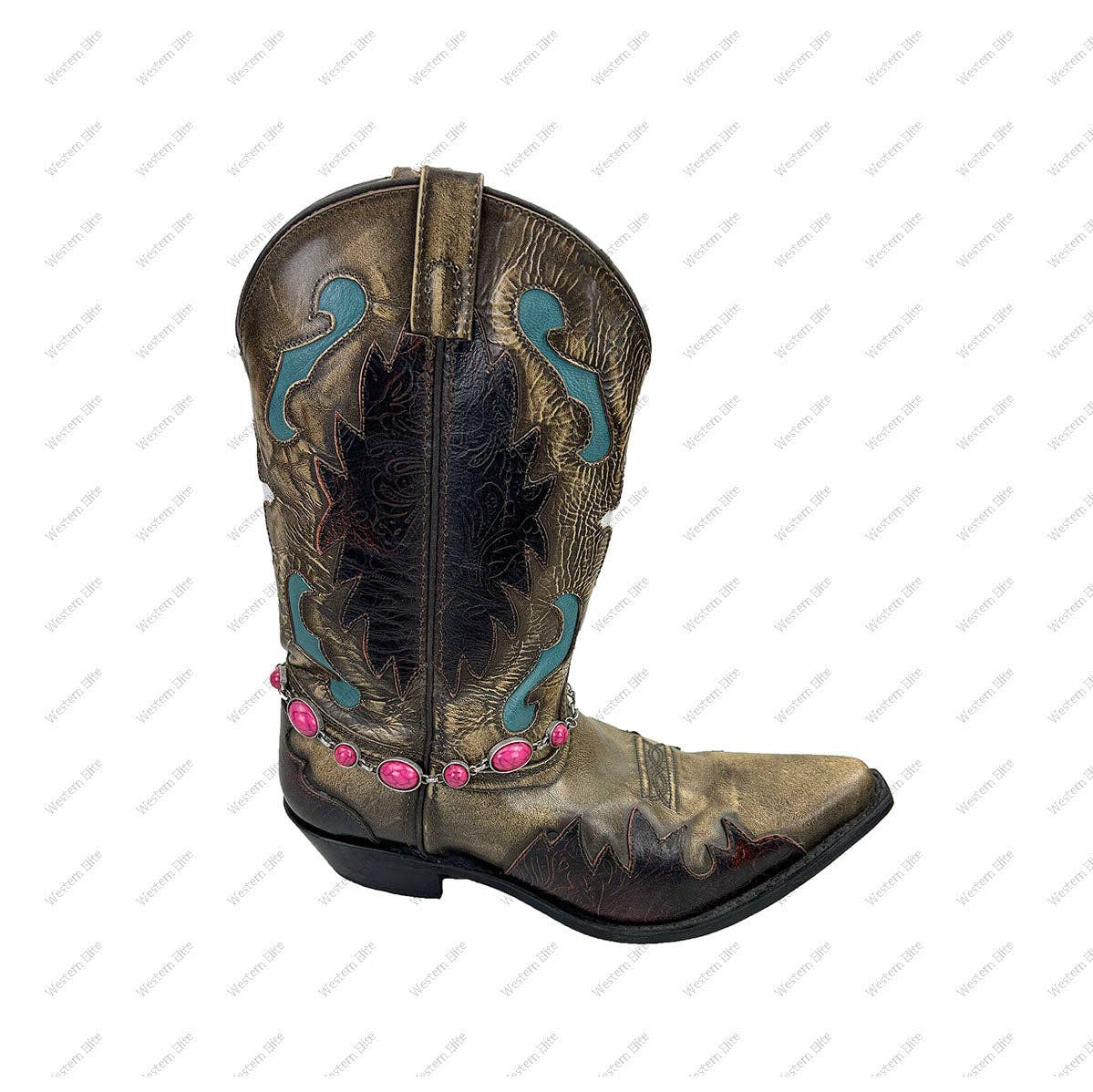 Wholesale BOT230910-15-BLUE 19'' Silver metal with blue OVAL turquoise ...