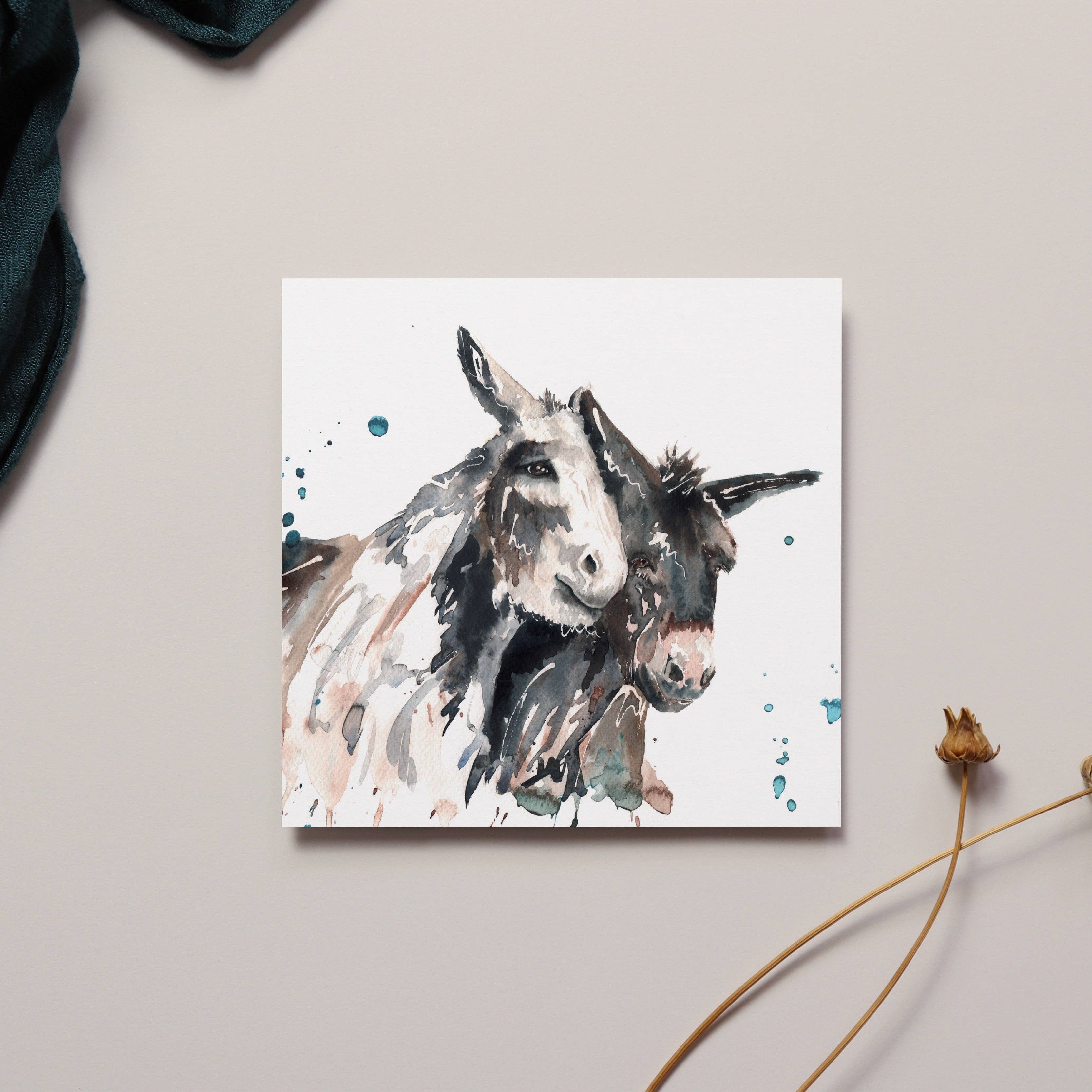 Wholesale Donkeys Greeting Card for your store - Faire