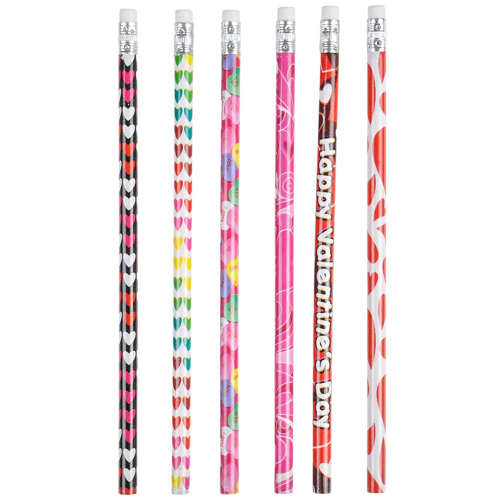 Wholesale VALENTINE'S 7.5" PENCIL ASSORTMENT for your store - Faire