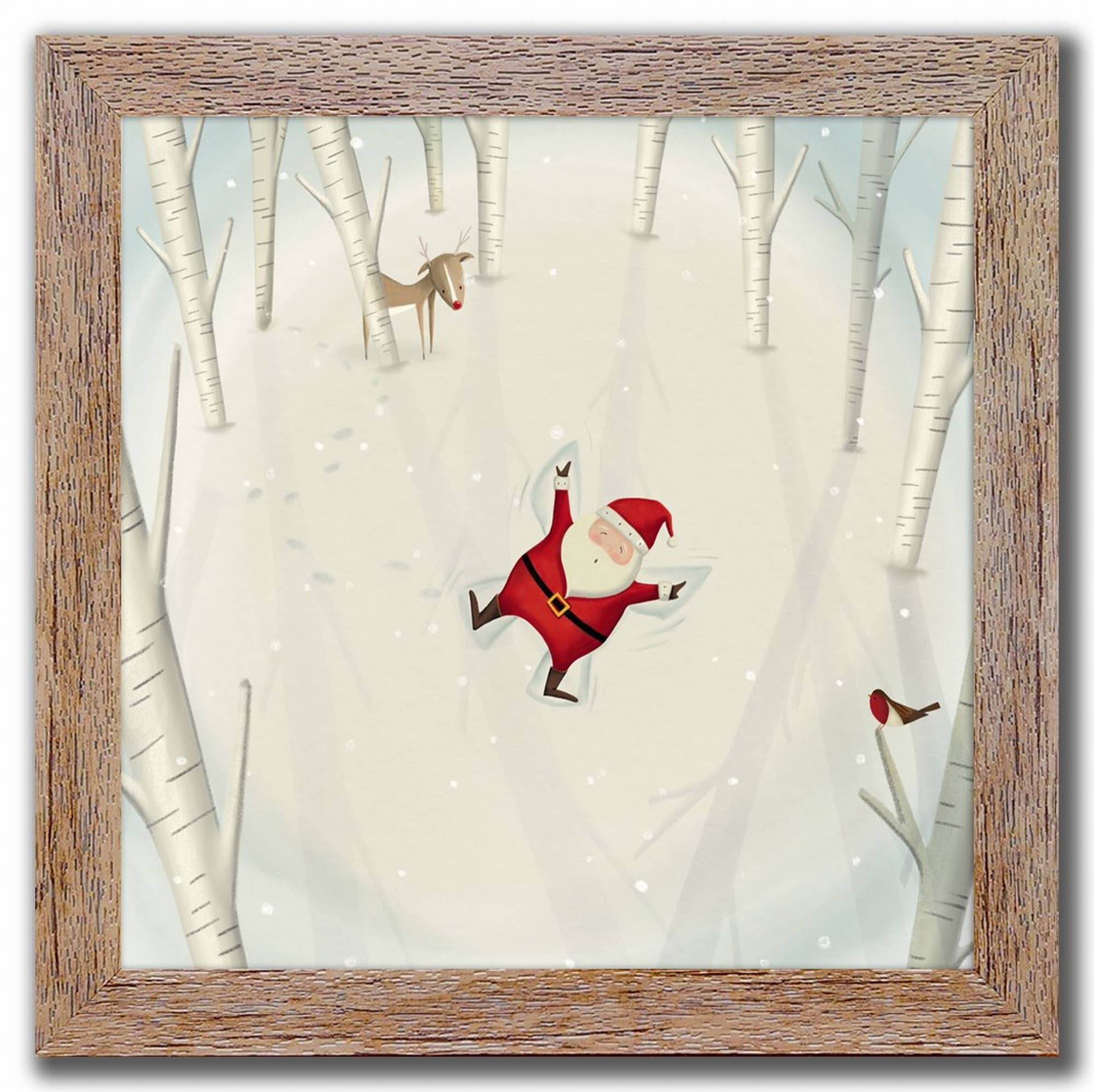 Wholesale Santa Snow Angel Framed Wall Art for your store - Faire