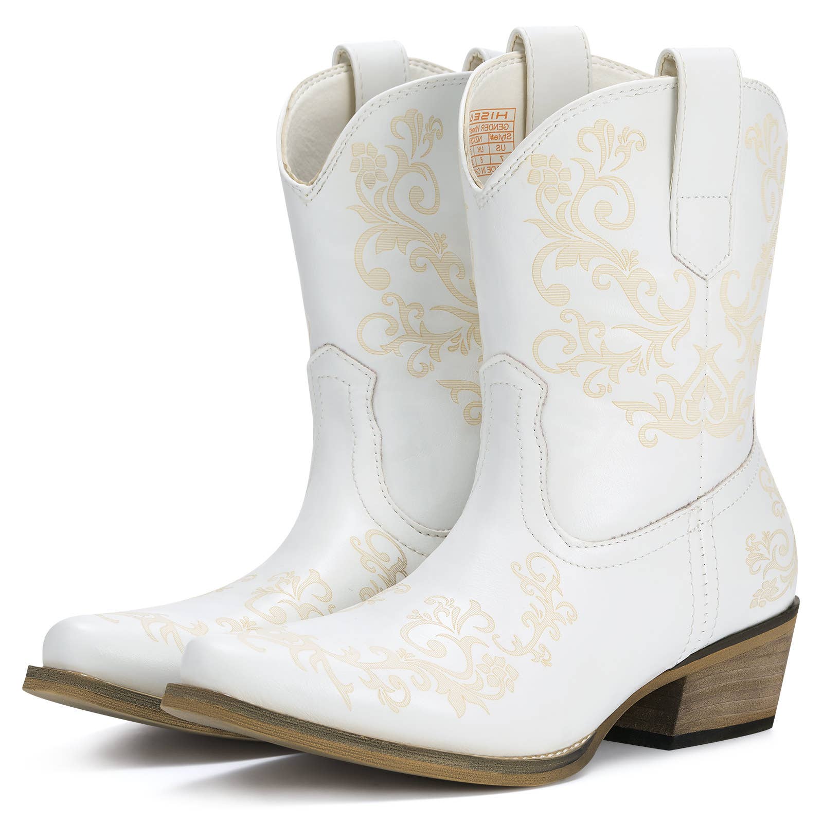 Wholesale Women's Floral Pattern Western Boots for your store - Faire