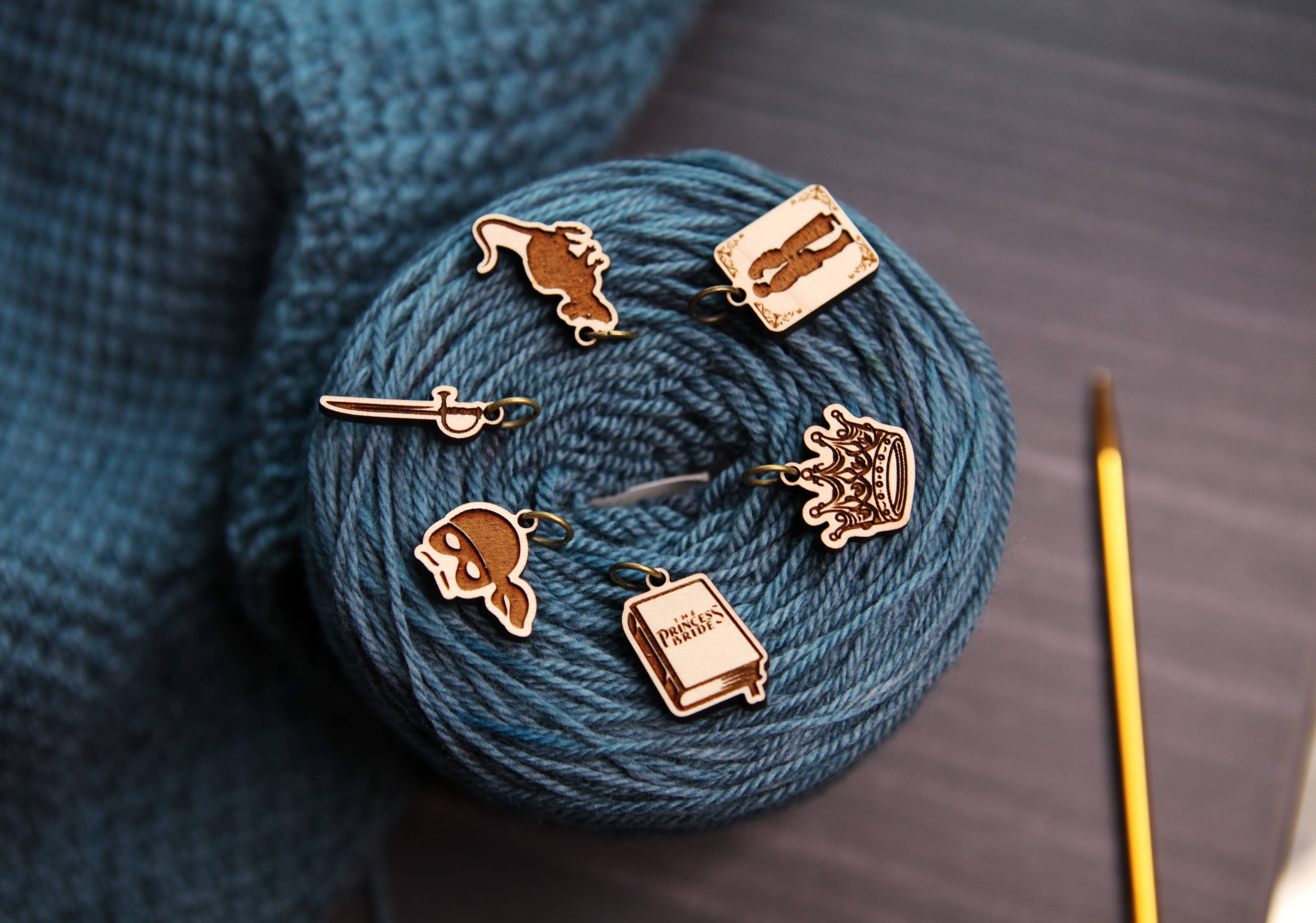 Wholesale Princess Bride Knitting Stitch Markers Set of 6 for your ...