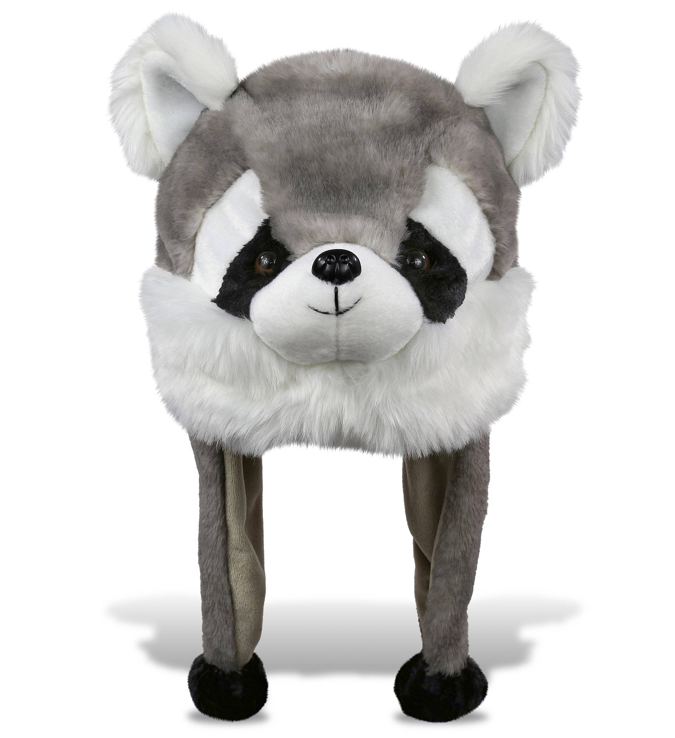 Wholesale Super-Soft Plush Hat - Raccoon for your store - Faire