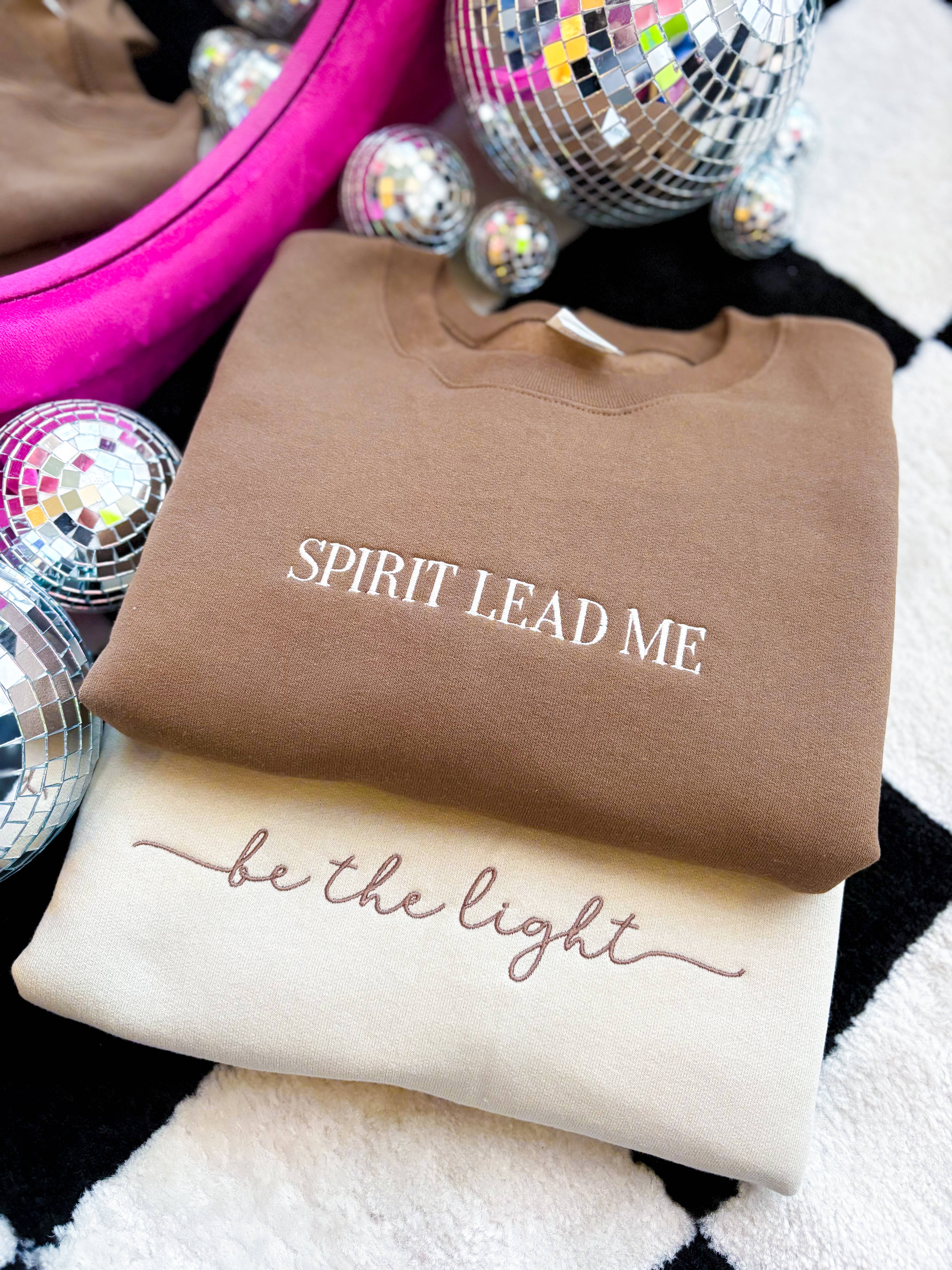 Wholesale Spirit Lead Me Embroidered Crewneck Sweatshirt | Christian ...