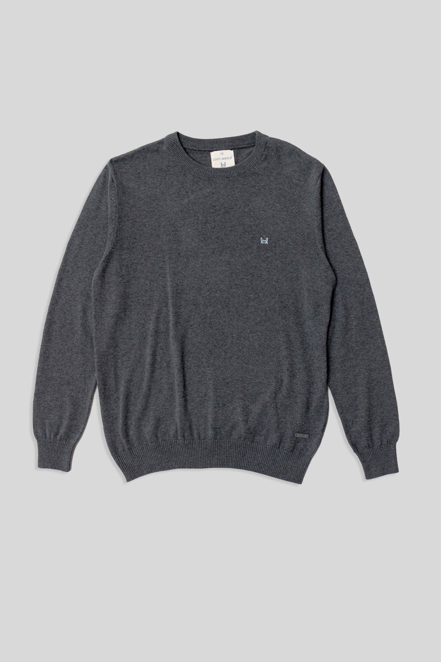 Wholesale Basic Grey Round Neck Jersey for your store - Faire