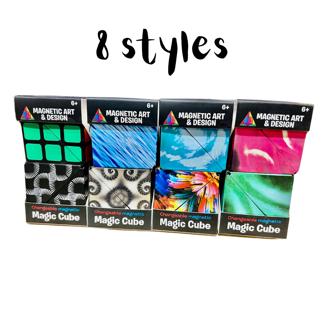 Wholesale Magic Cube 2 in 1 Set, Magic 3D Puzzle Bundle comes 8 pcs for ...