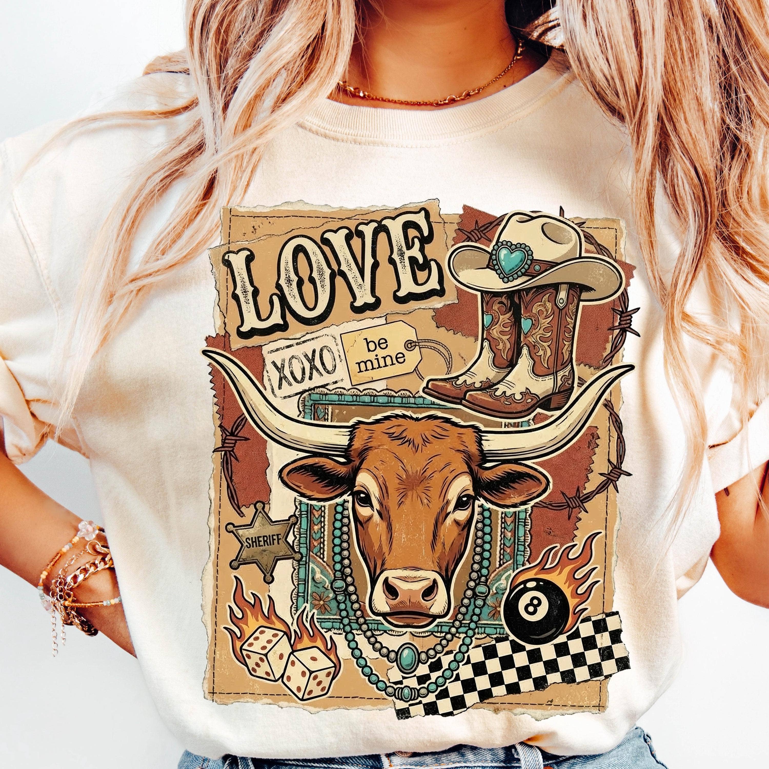 Wholesale Trendy Western Valentine Shirt, Boho Cowgirl Howdy Sweater ...