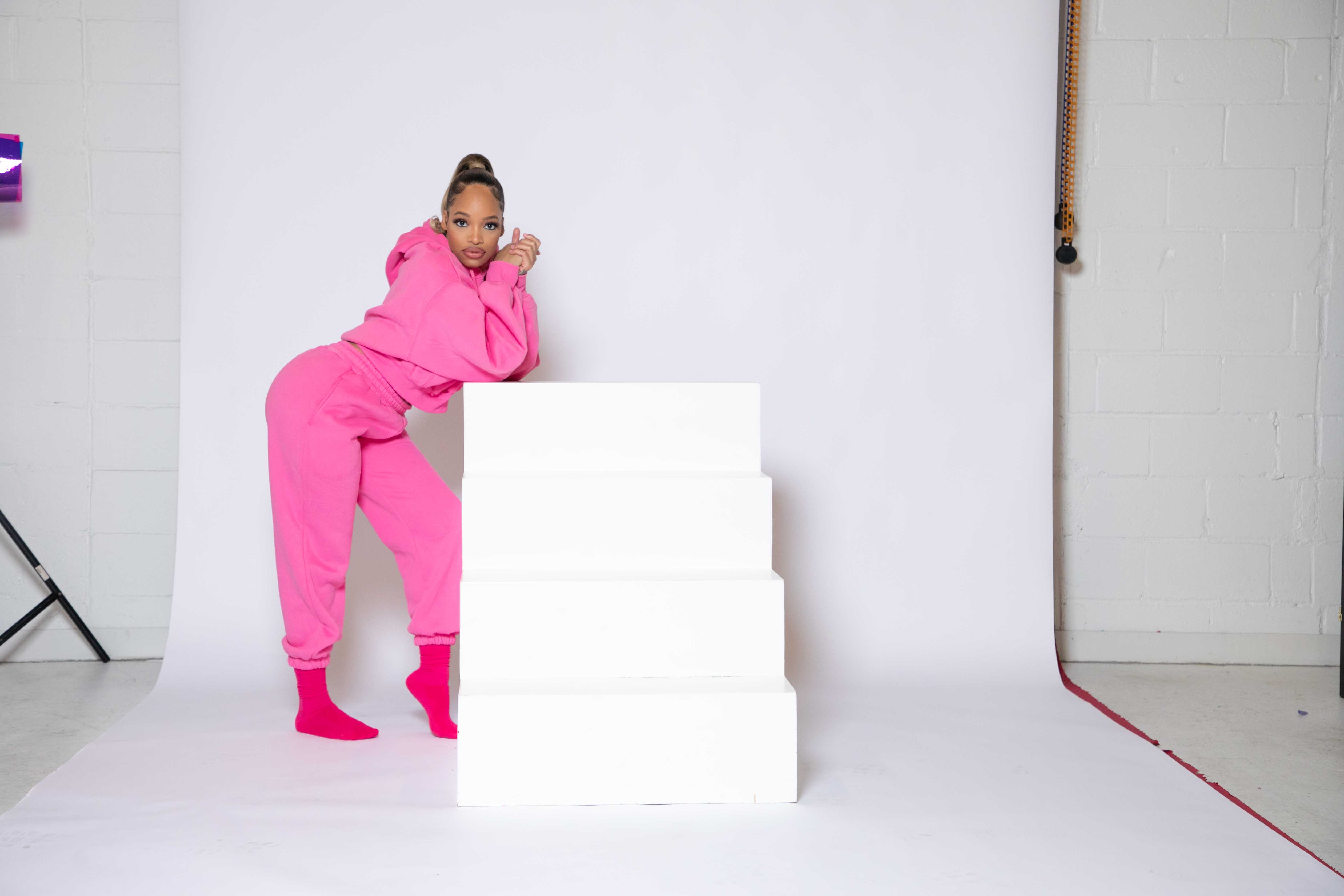 Wholesale PINK VALENCIA SWEATSUIT| LIMITED EDITION for your store - Faire