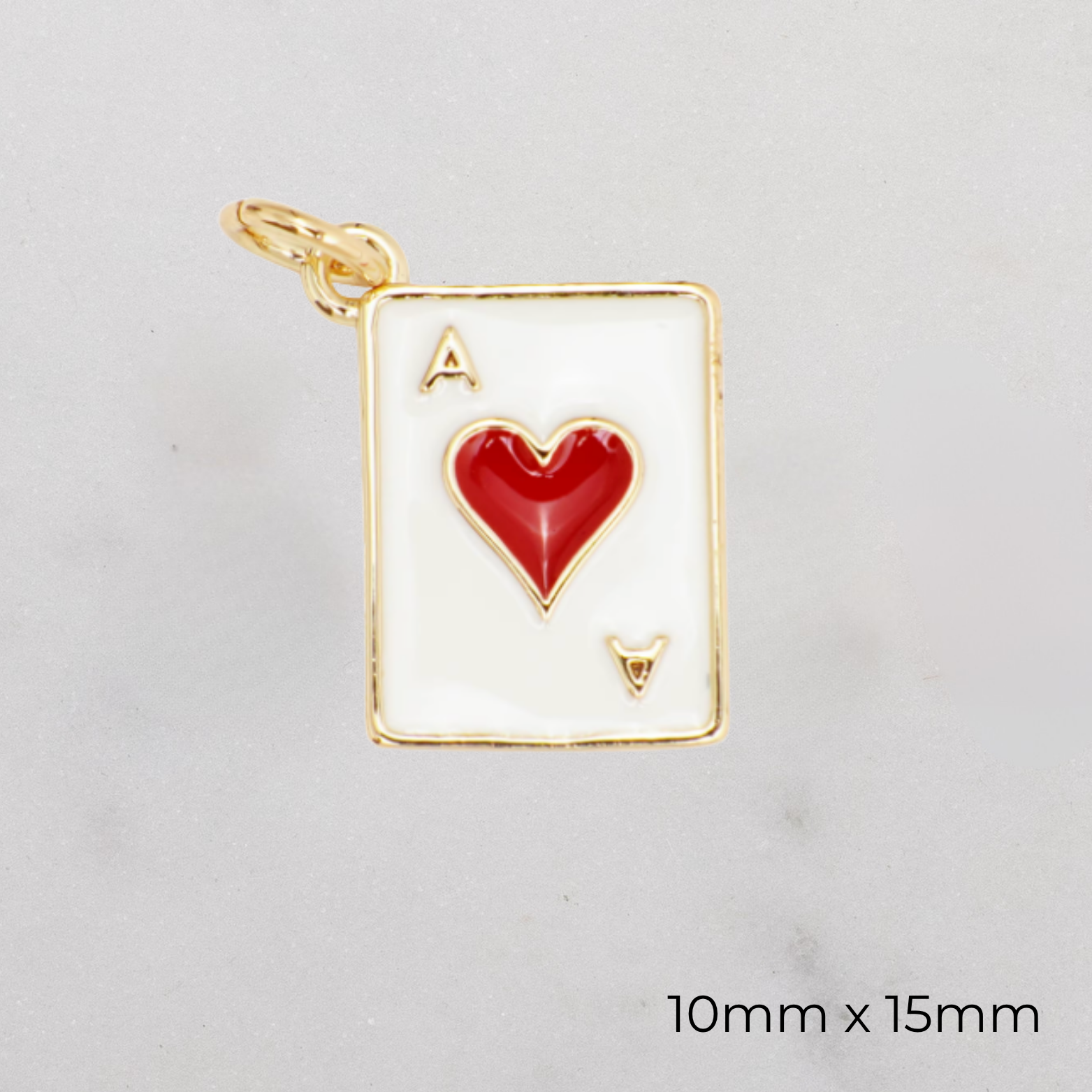 Wholesale Lucky + Heart Charms -18K Gold Plated + Enamel for your store ...