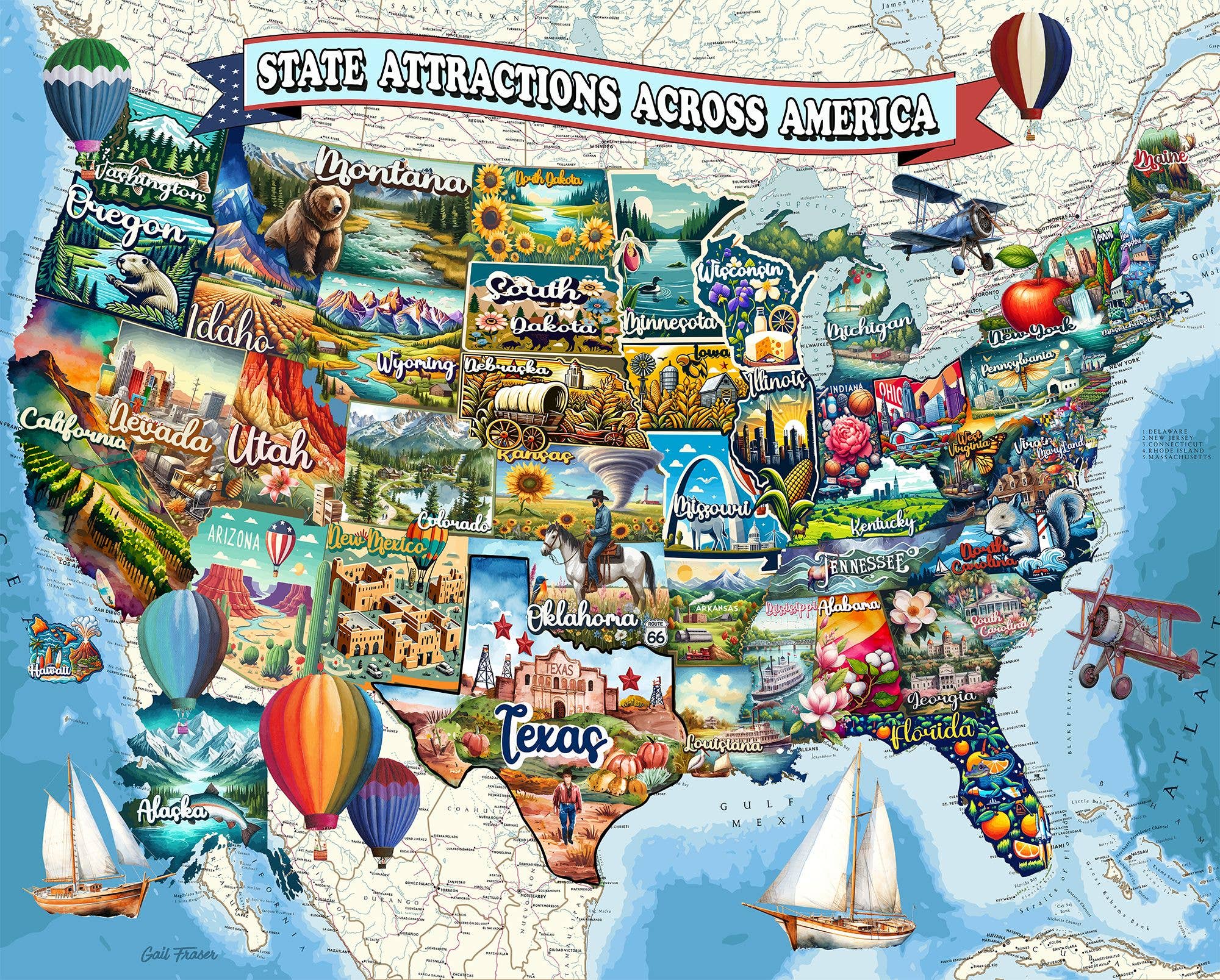 Wholesale All American Attractions 1000 Piece Jigsaw Puzzle for your ...