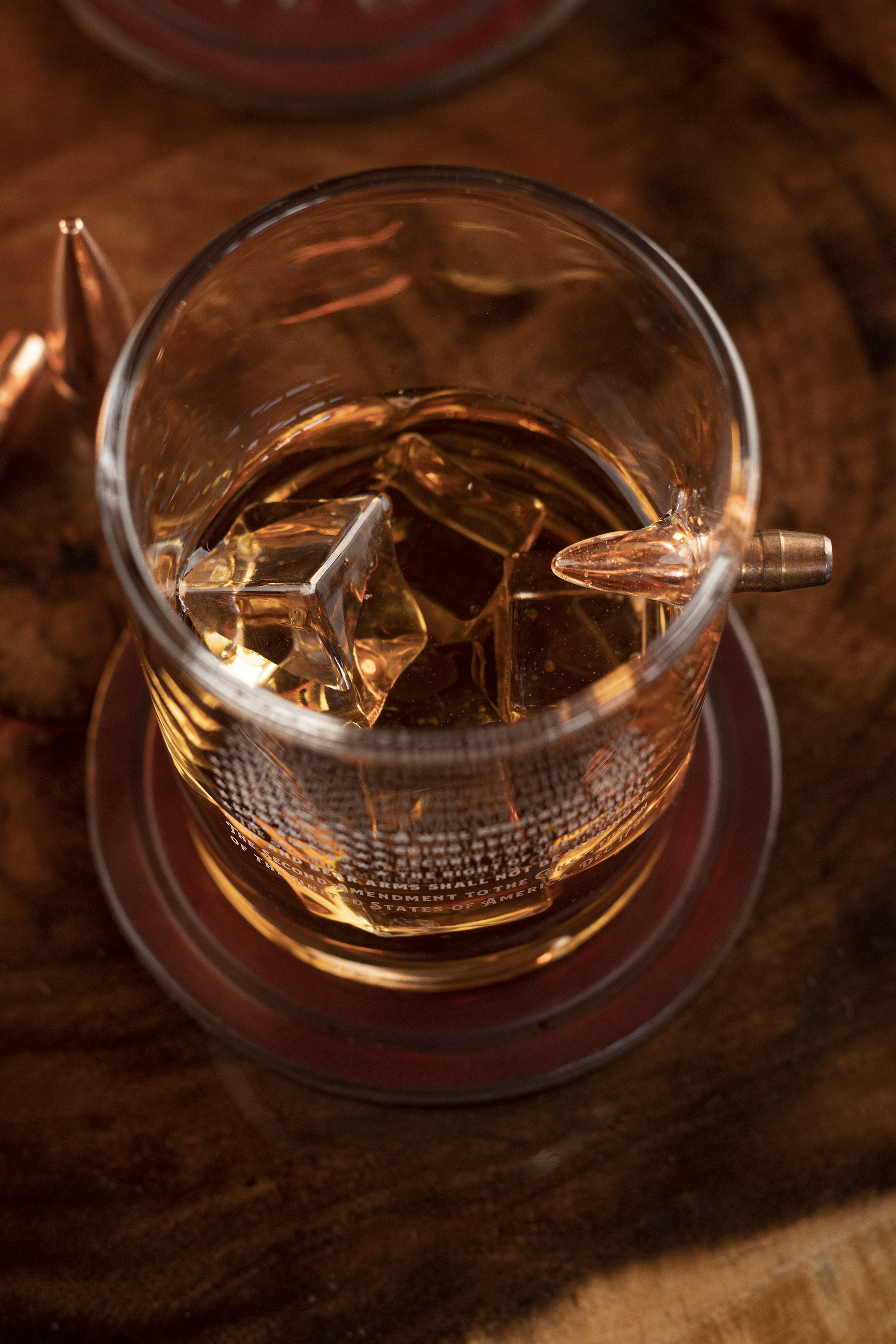 Wholesale 308 Real Bullet Whiskey Glass - 2nd Amendment American Flag ...