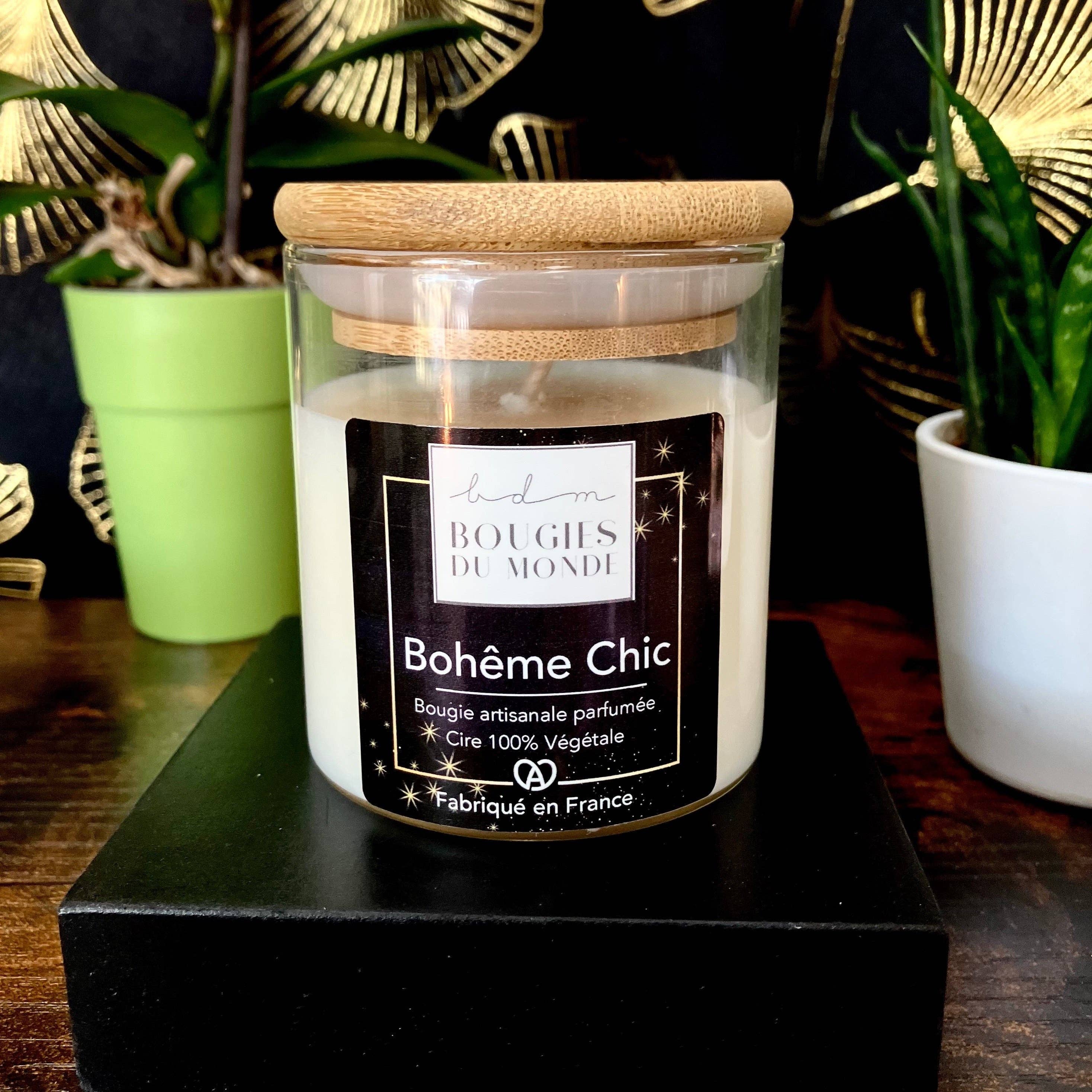 Bougie parfumée Bohême Chic (Patchouli-Vanille) en vente B2B pour votre ...
