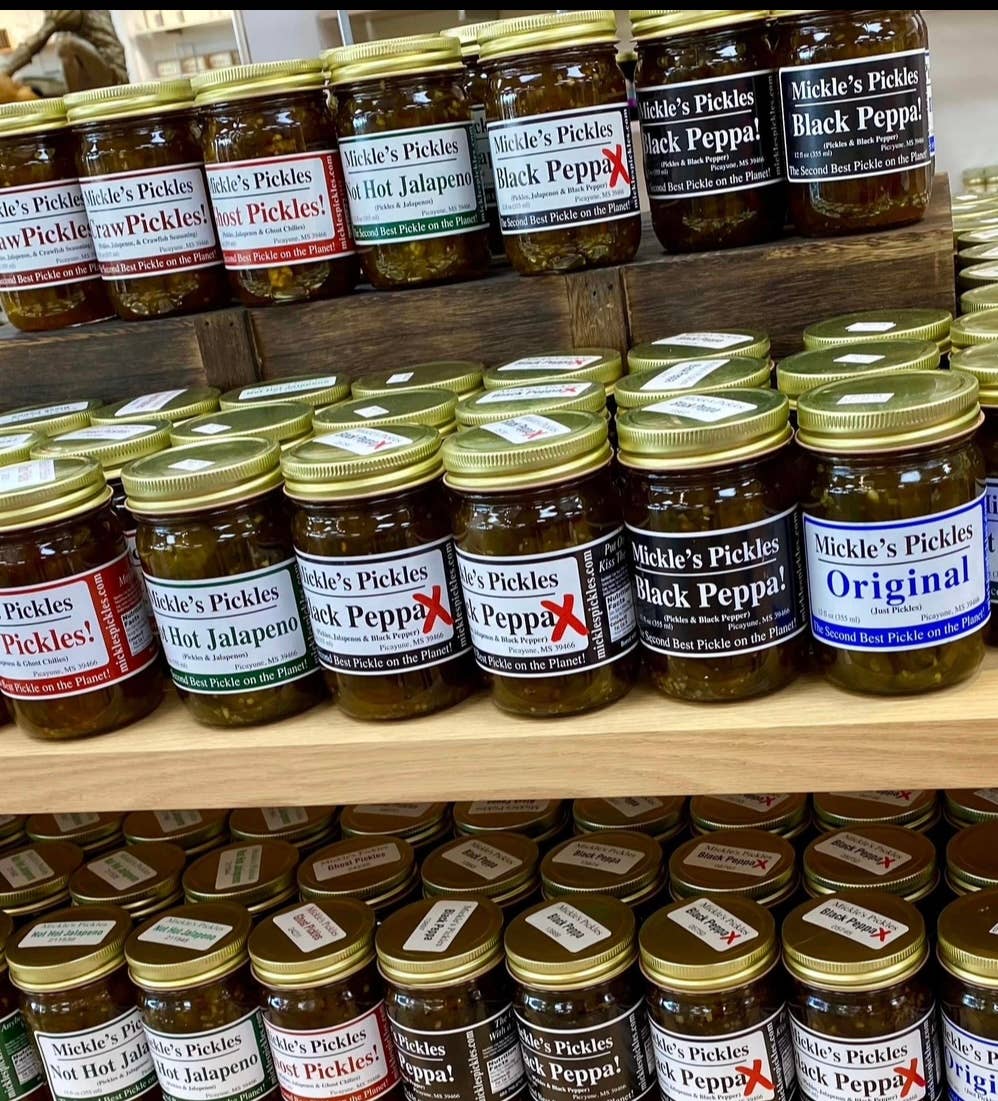 Wholesale Craw Pickles Mickle's Pickles 12oz Jar for your store - Faire