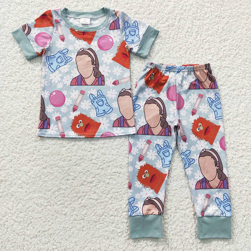 Wholesale Baby Kids Cartoon Blue Pajamas clothes Sets for your store ...