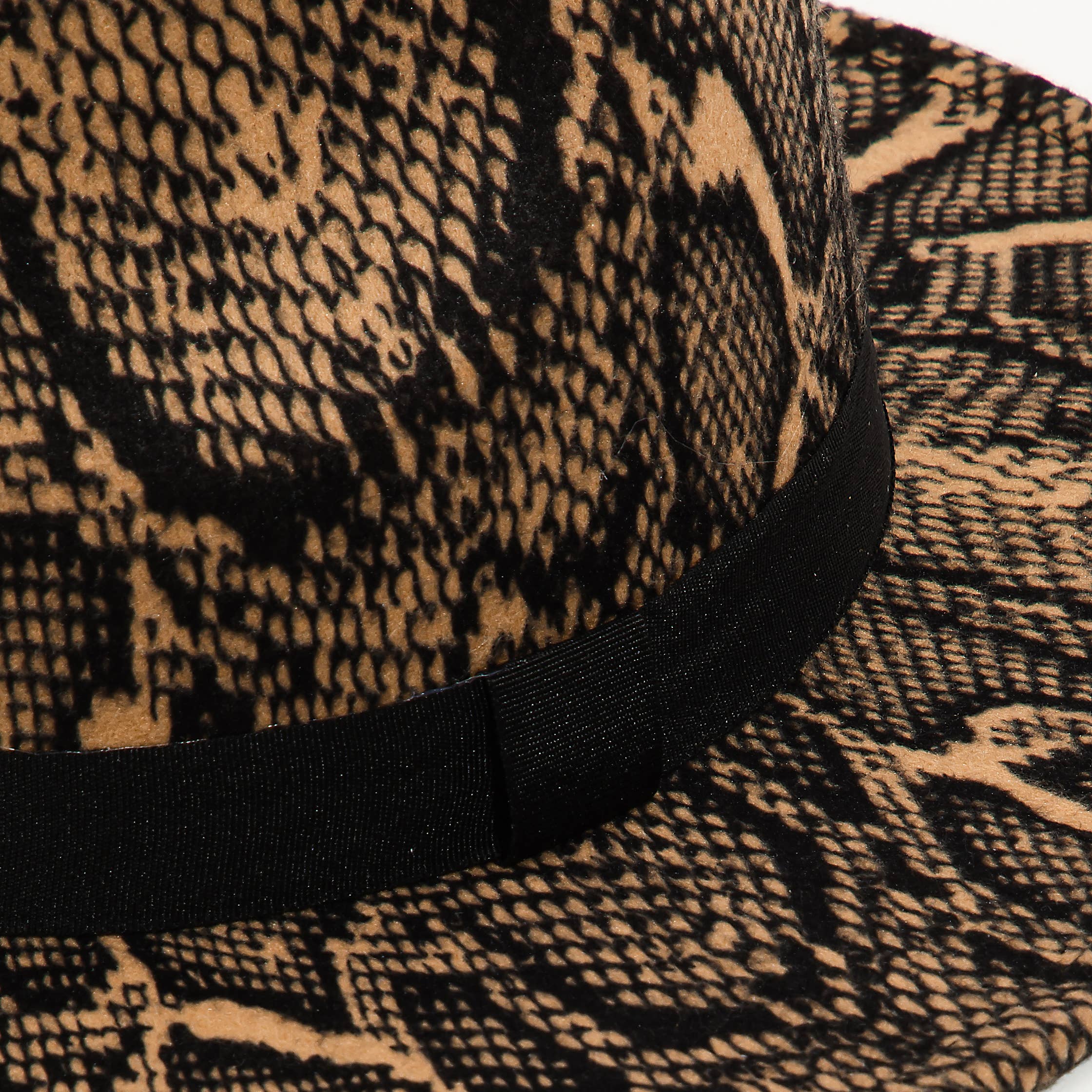 Wholesale Snake Print Fedora Hat for your store - Faire