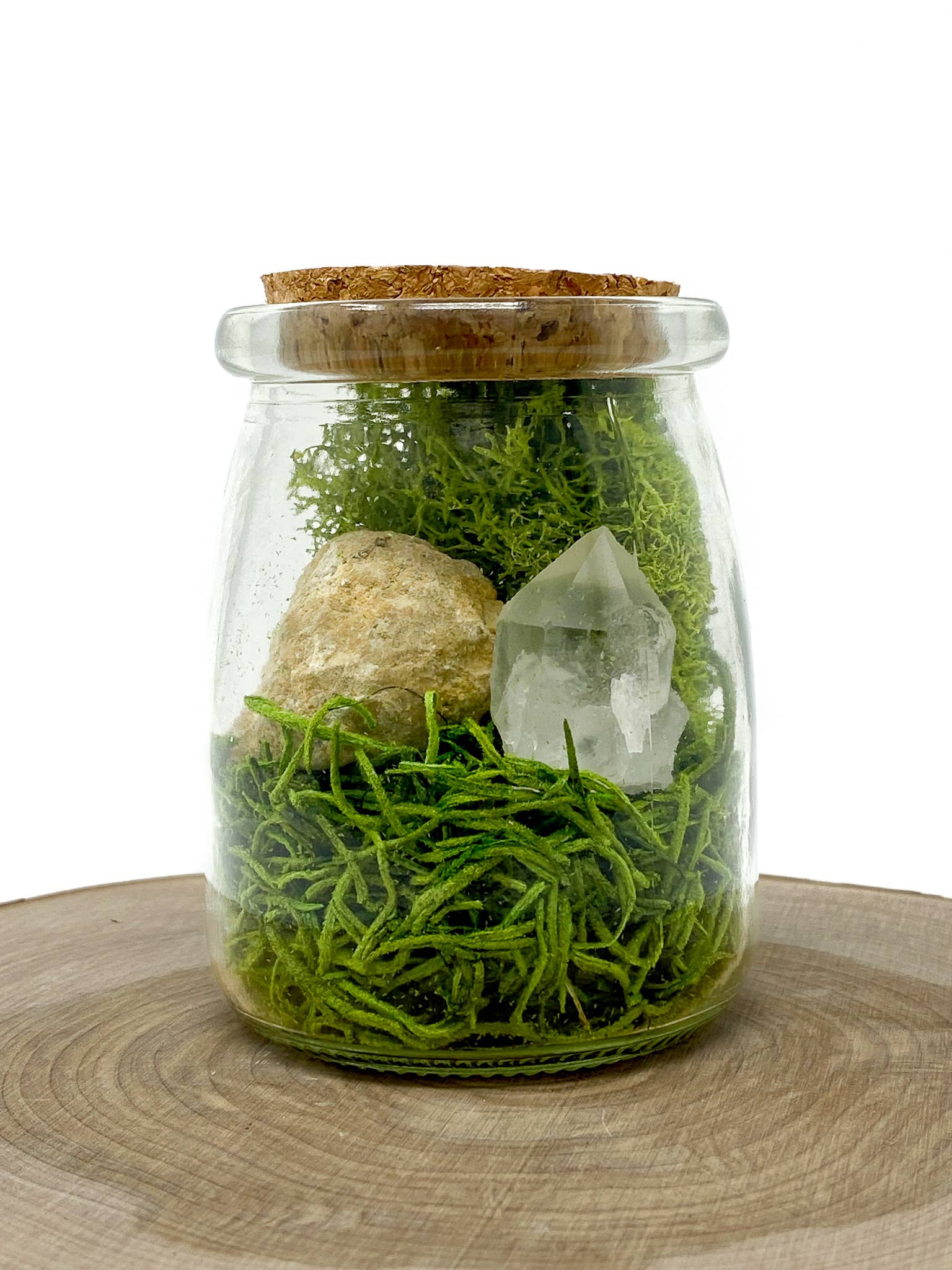 Mini Terrarium Crystal Mason Jar// keychain,necklace,car charm Plants ...