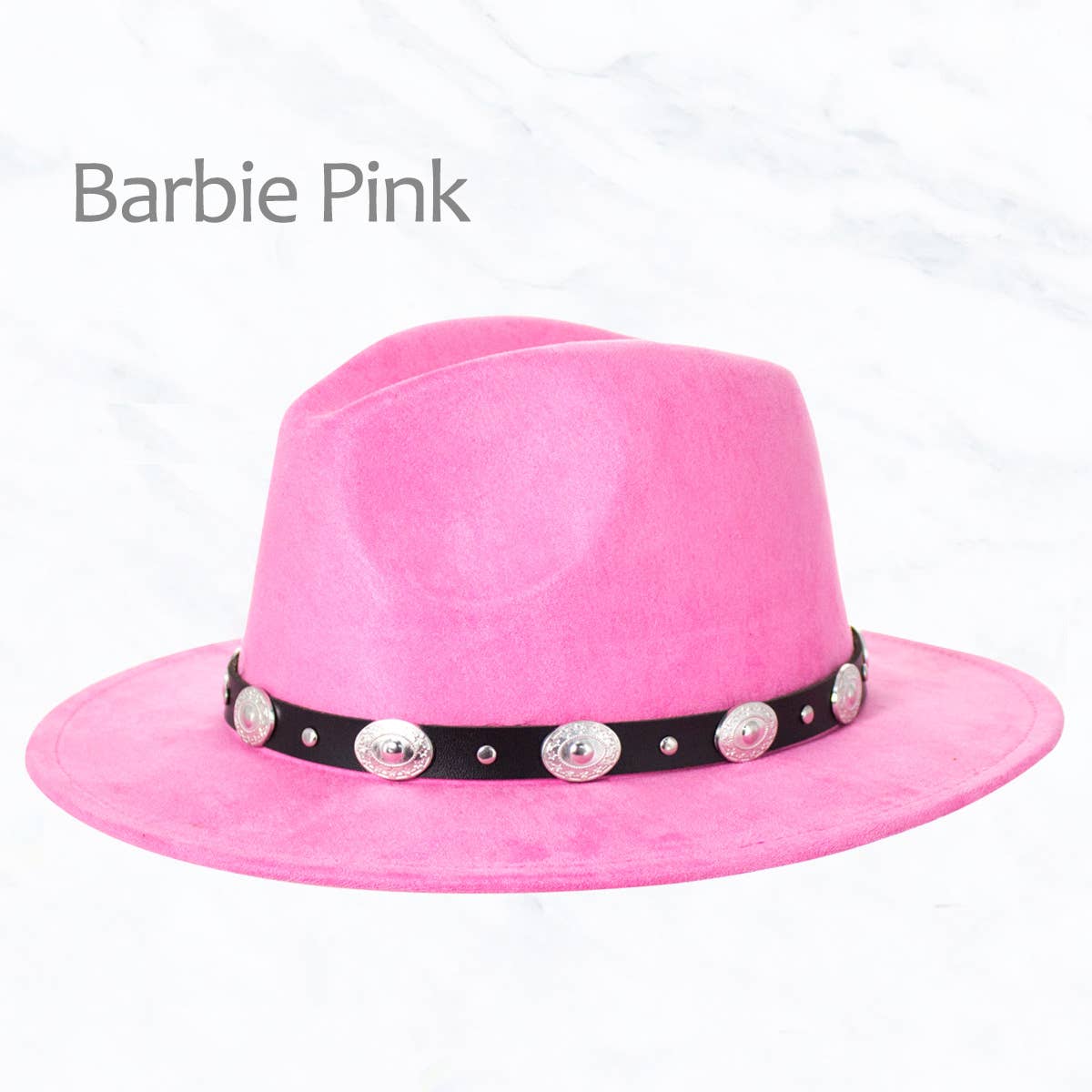 Wholesale Suede Fedora Regular Peach Top with Studded Belt for your ...