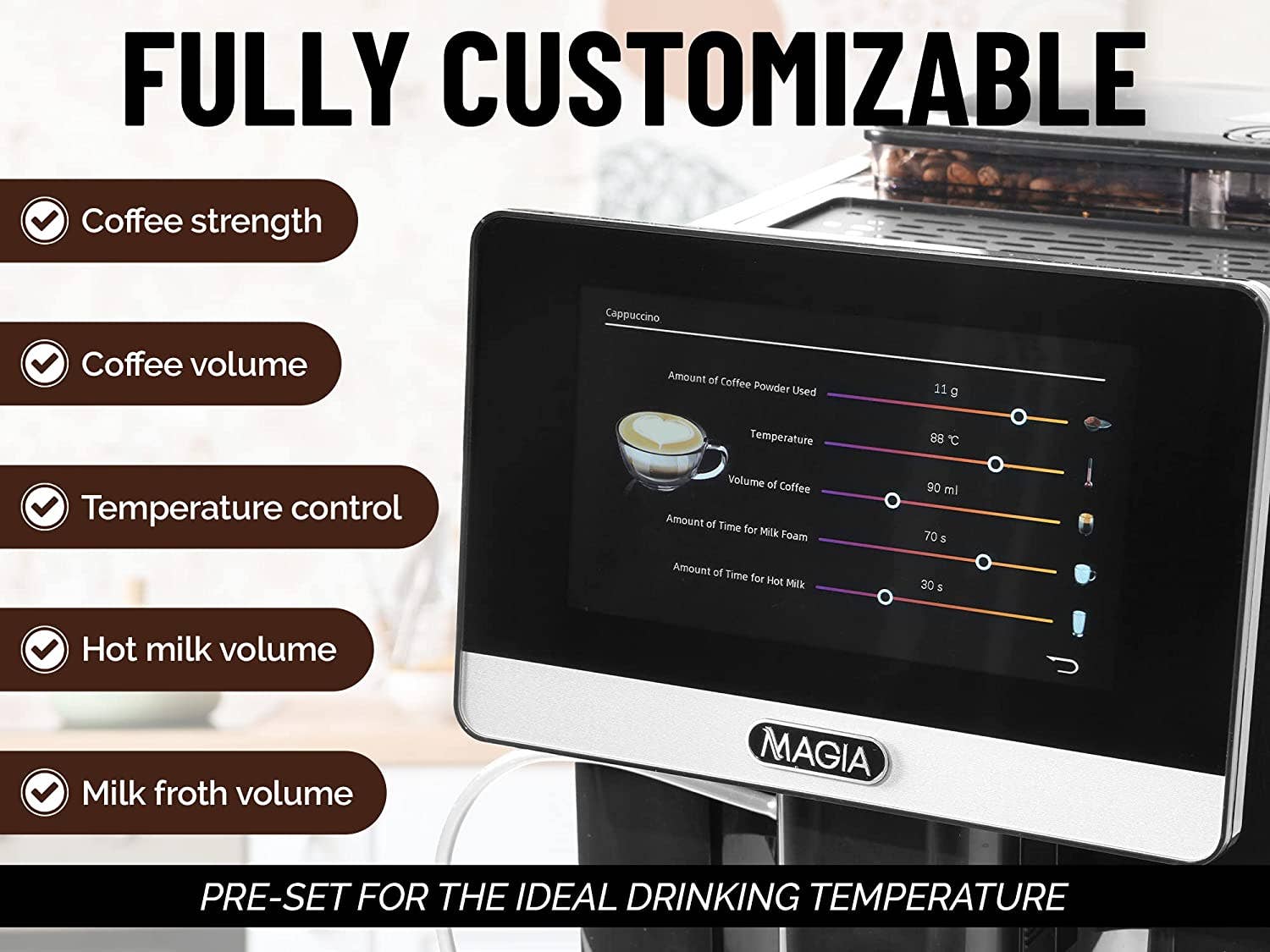 Wholesale Magia Super Automatic Coffee Espresso Machine for your store ...