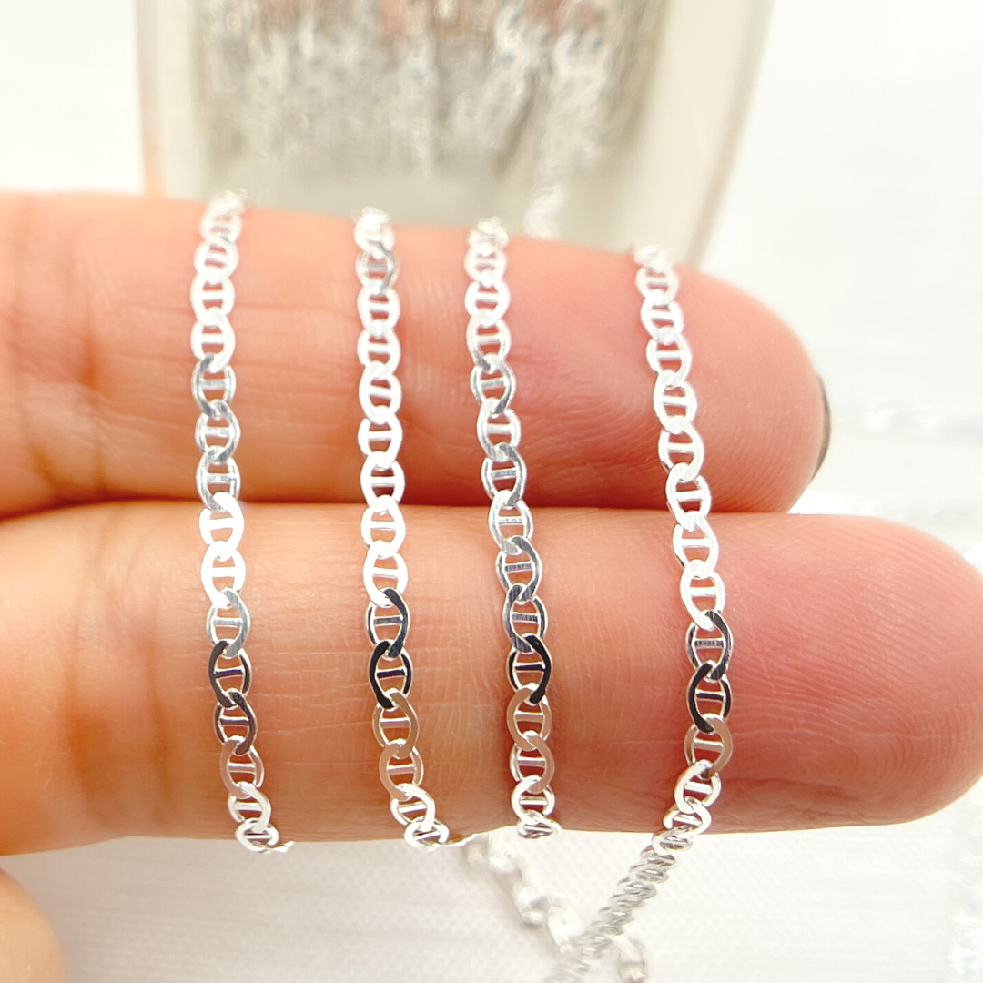 Wholesale 925 Sterling Silver Marina Chain. Z13SS for your store - Faire