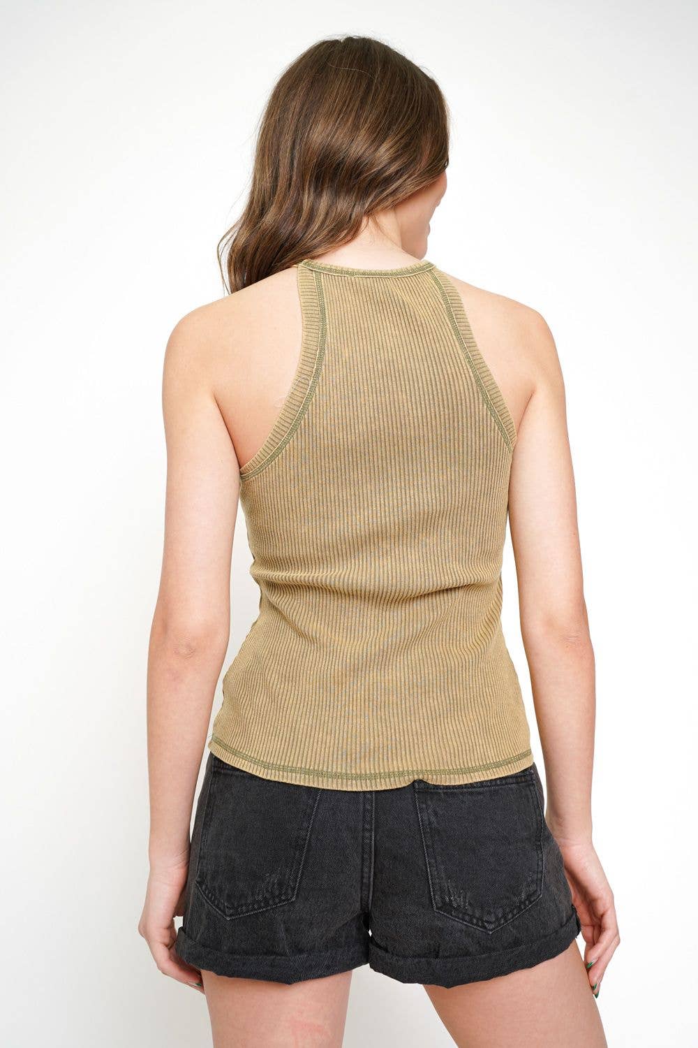 Wholesale 20149 Washed Rib Tank for your store - Faire