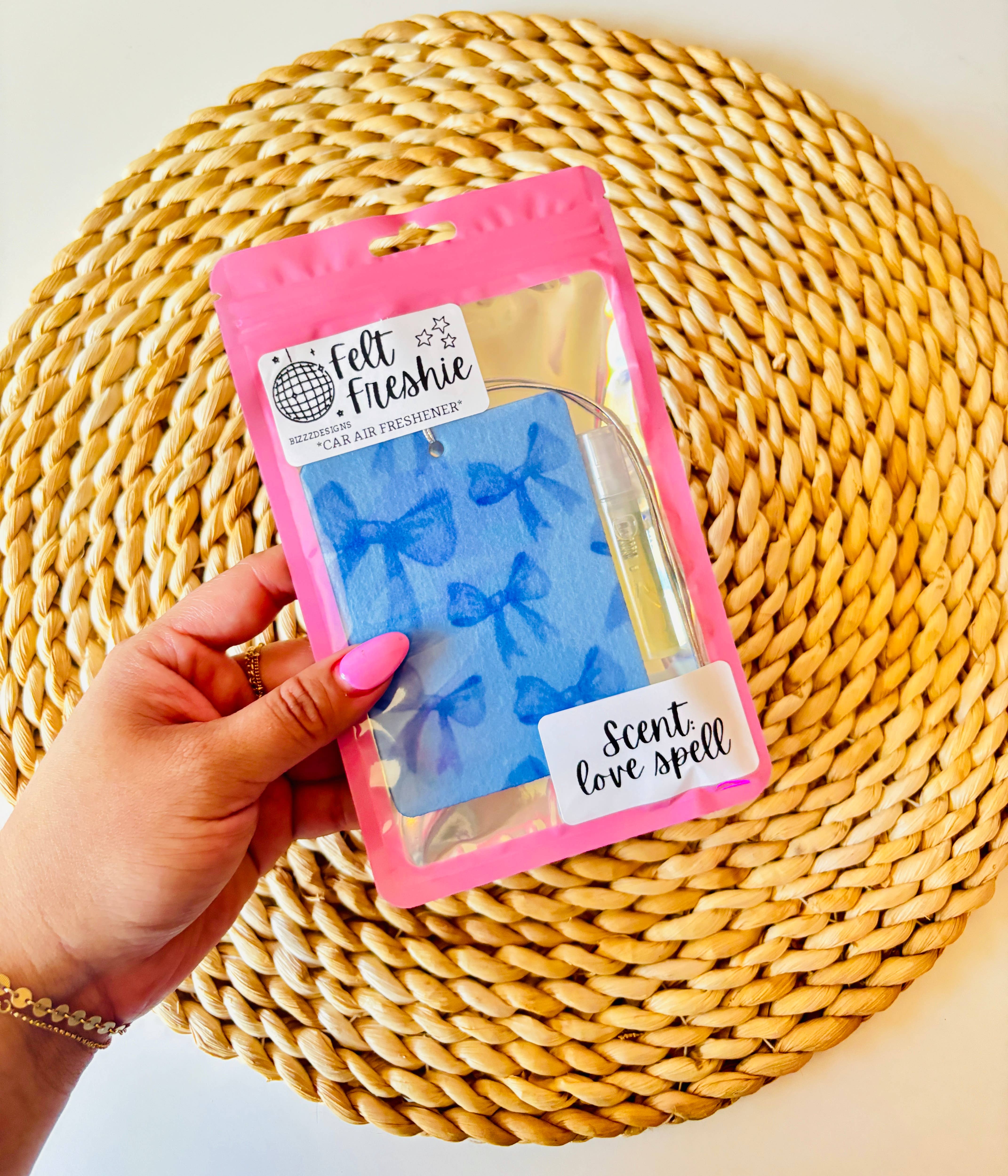 Wholesale Pink Bow Coquett Felt Freshie Boutique Freshie Air Freshener ...