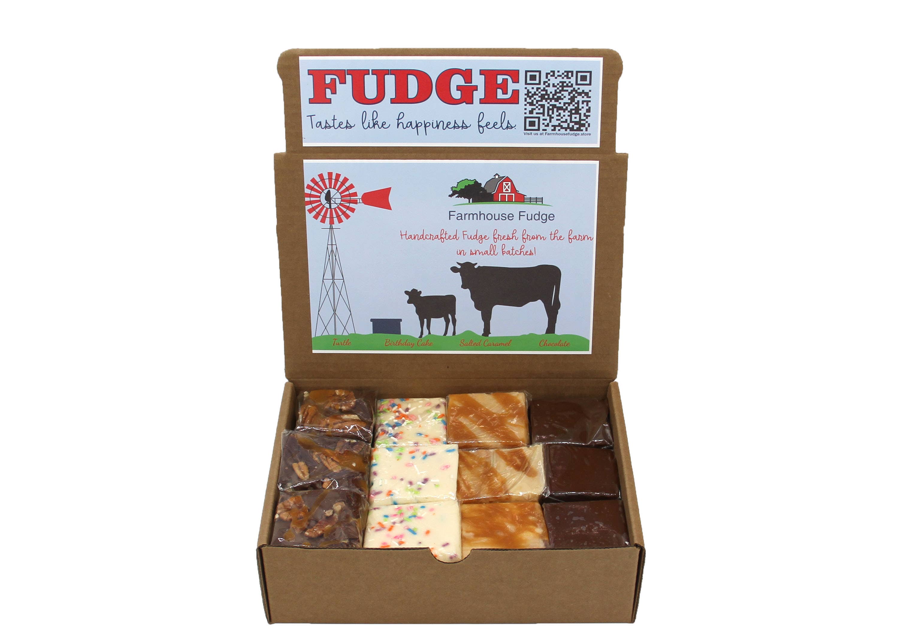 Wholesale Farmhouse Fudge: Customizable 1/4LB Fudge POS Display Boxes ...