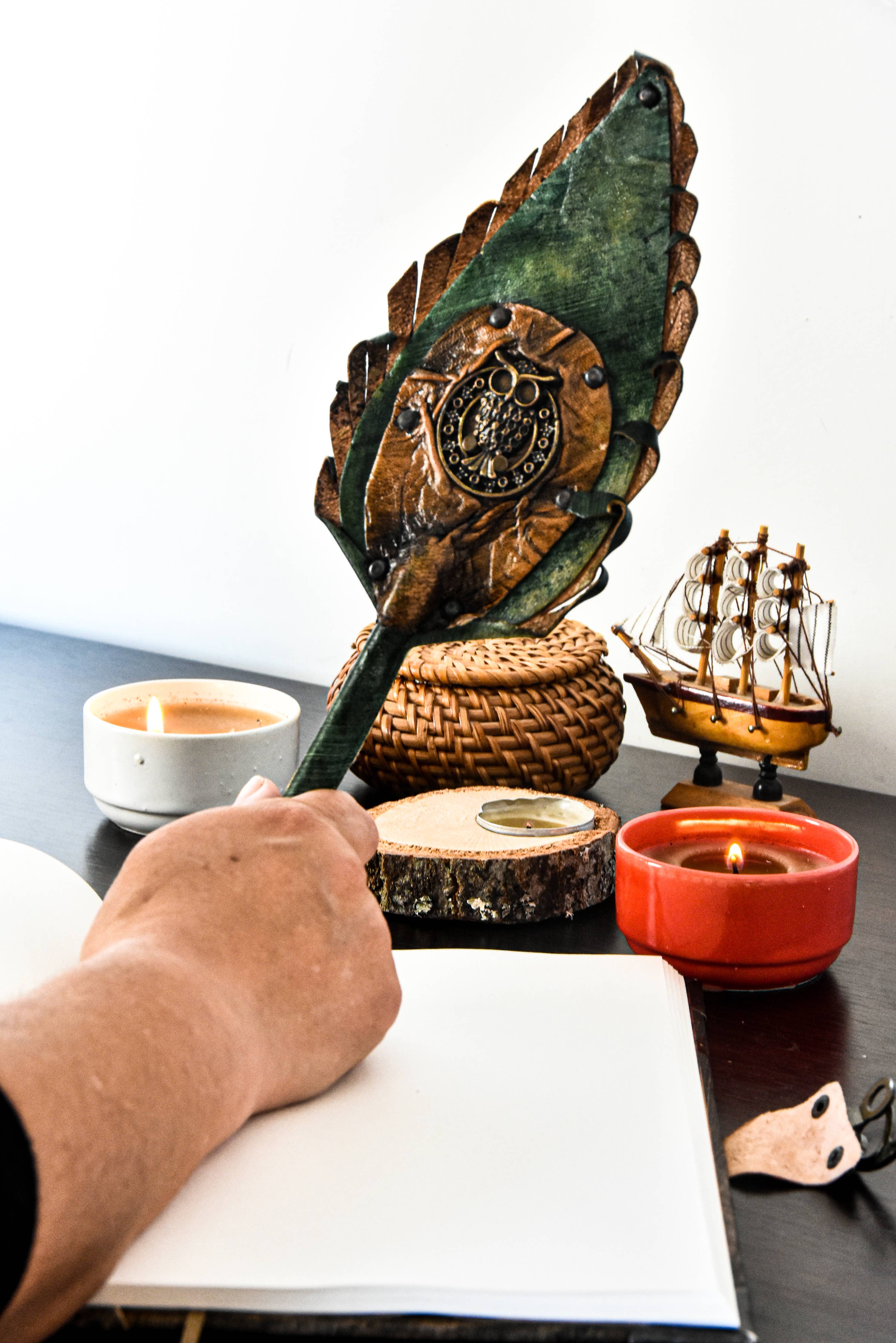 Wholesale Leather Ball Point Gothic Random Style Color Biro Ball Pen ...