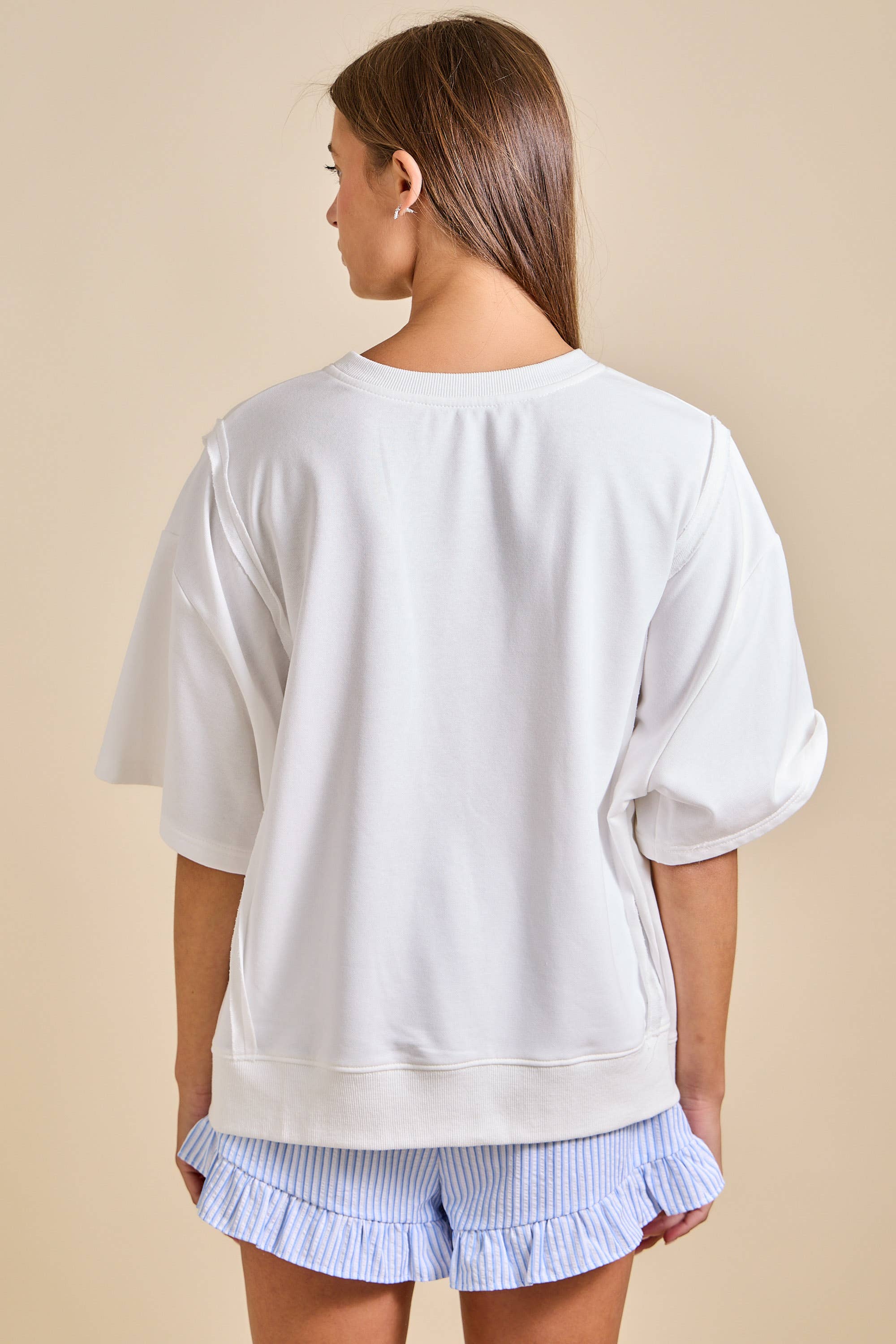 Wholesale Surfboard Patchwork Tee – Coastal Summer Top for your store ...