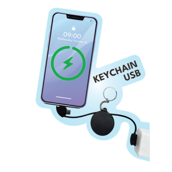 Wholesale 4in1 Keychain Charging Cable for your store - Faire