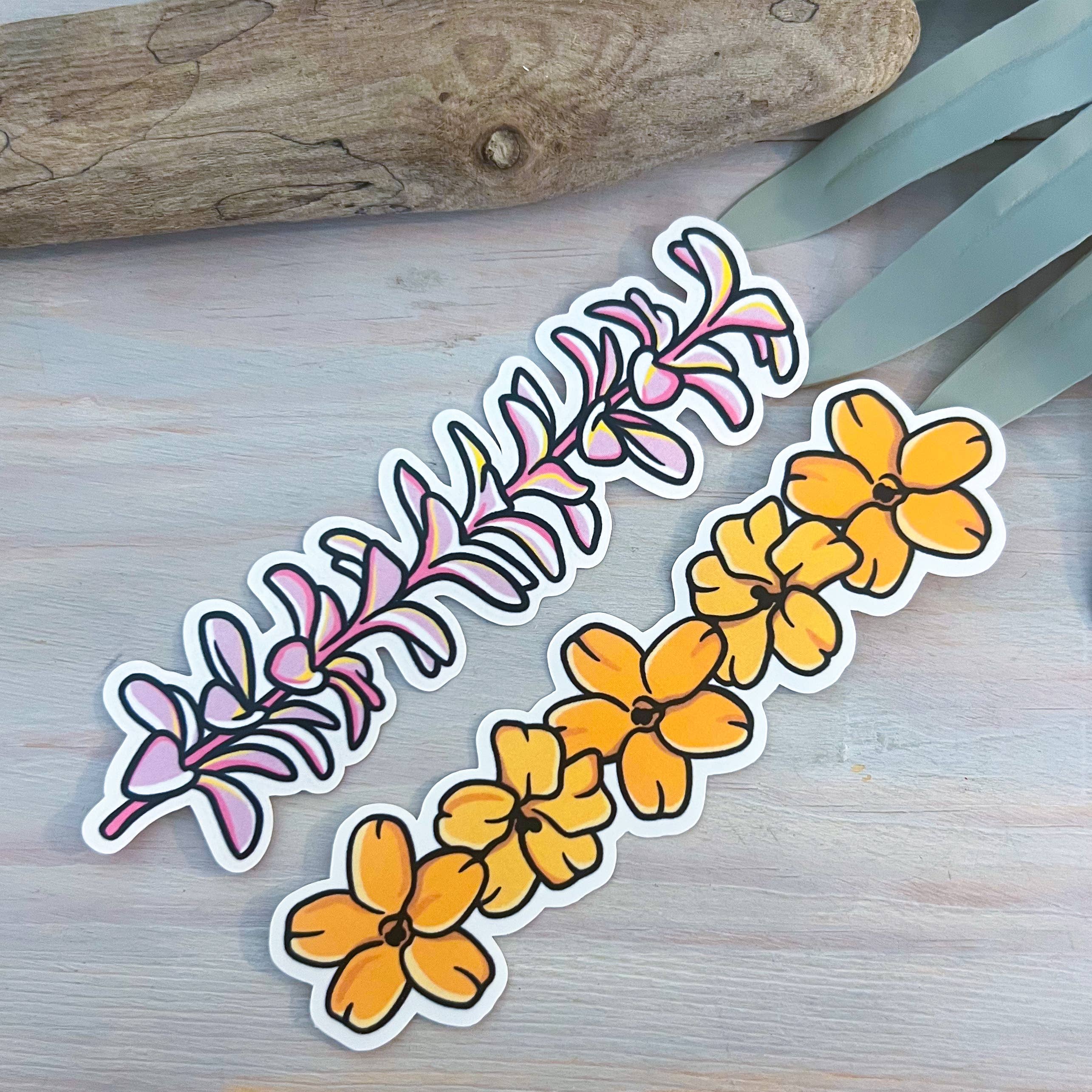 Wholesale Hawaiian Puakenikeni Lei Decal | Waterproof Vinyl Stickers ...