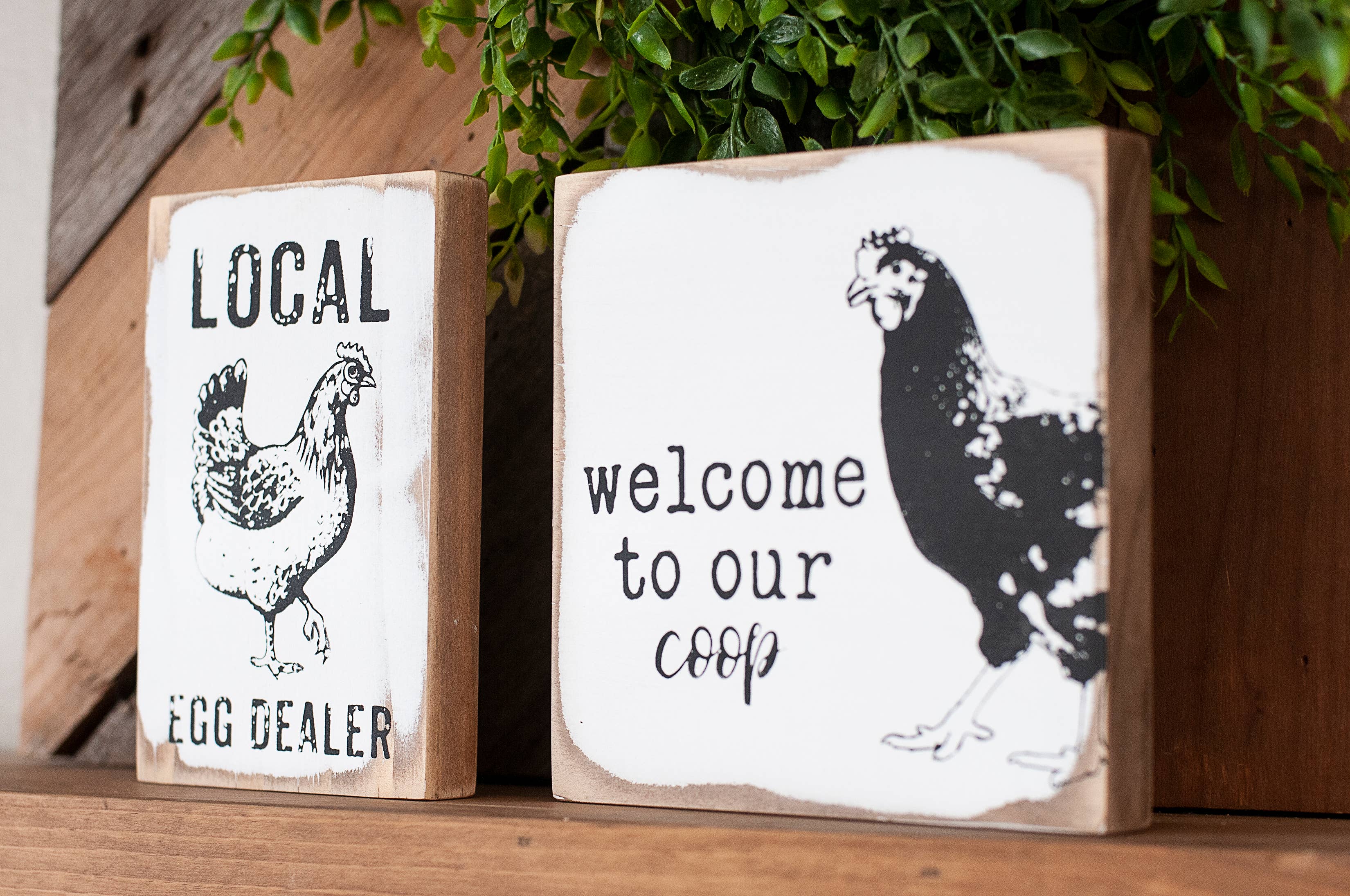 Wholesale Local Egg Dealer Chicken Shelf Sitter Block Sign for your ...