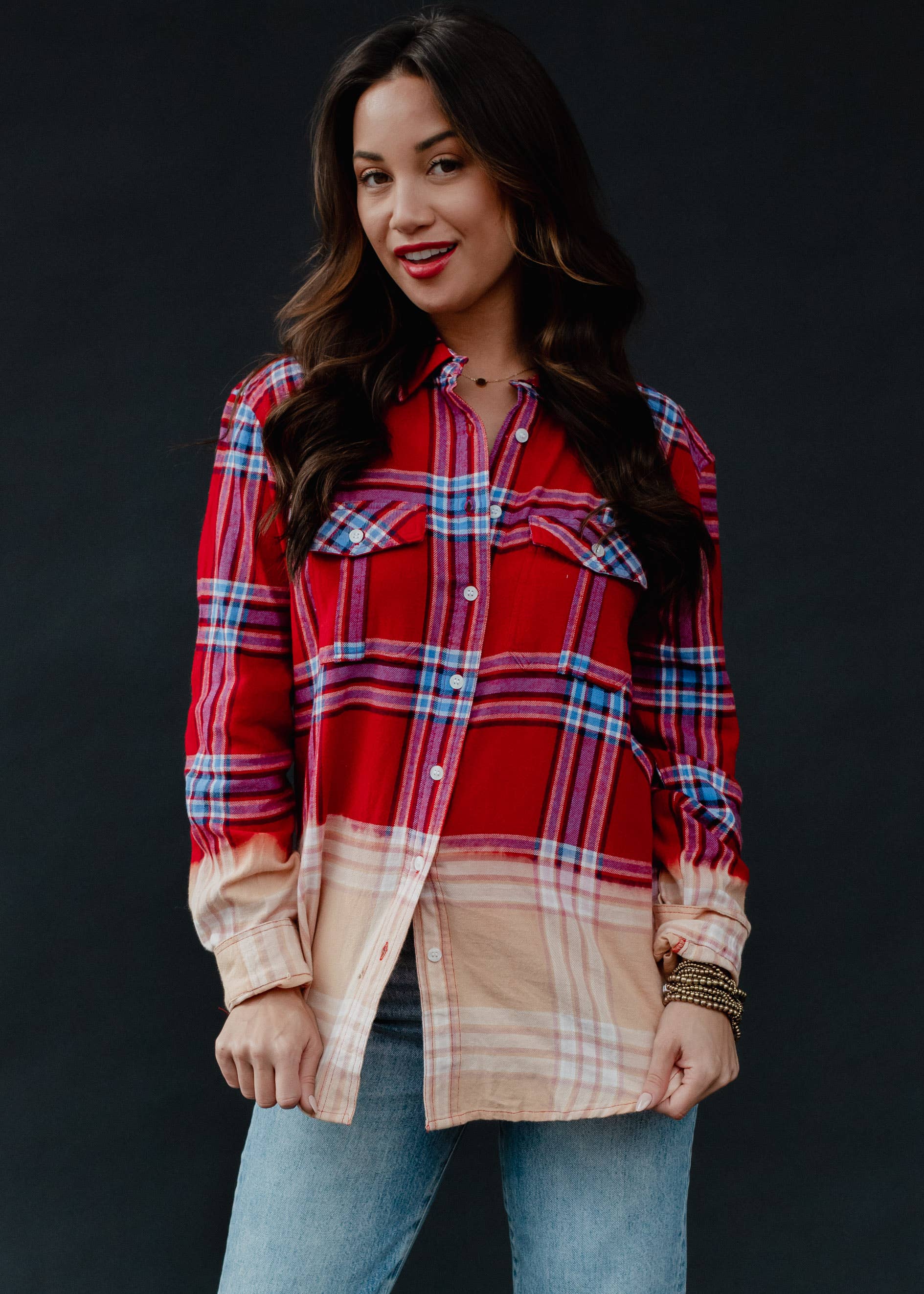Wholesale Red & Blue Plaid Flannel for your store - Faire