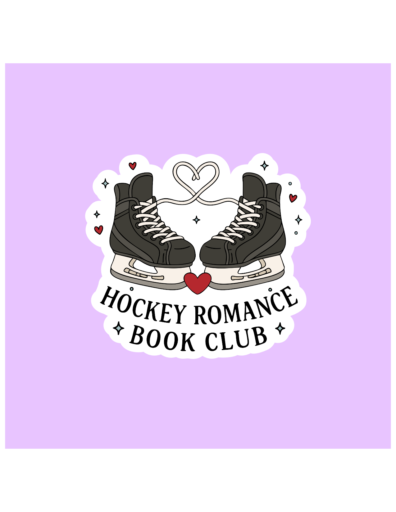 Wholesale Hockey Romance Book Club Sticker for your store - Faire